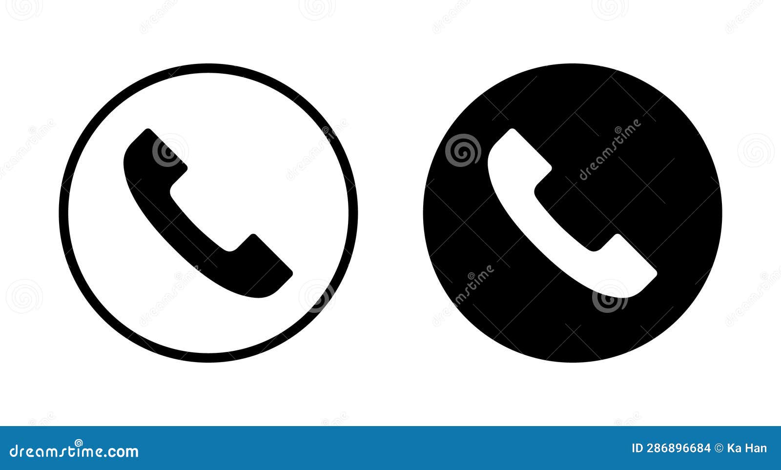 Call Button Icon Vector. Smartphone Communication Symbol Stock Vector ...