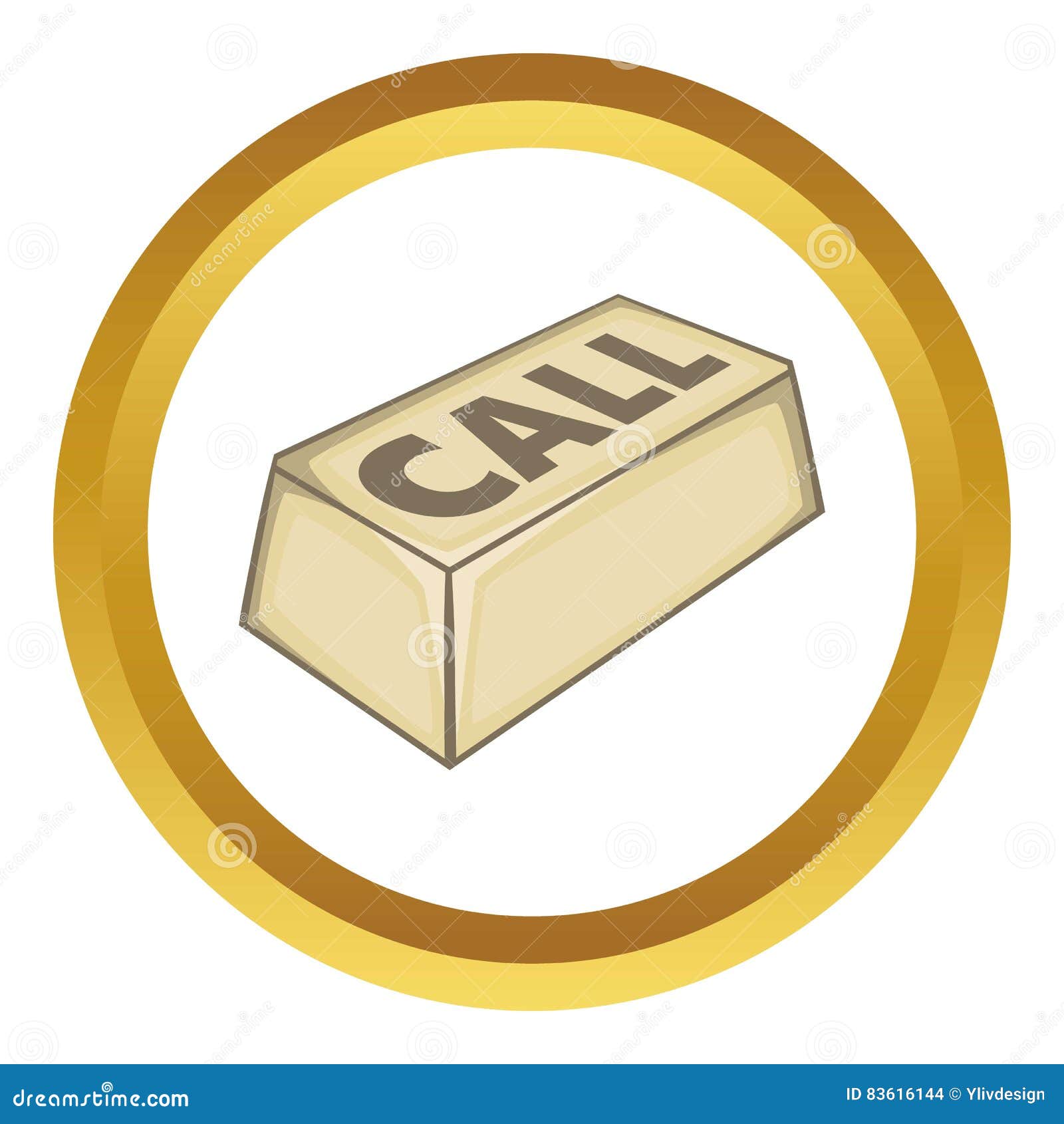 Call button vector icon stock vector. Illustration of equipment - 83616144