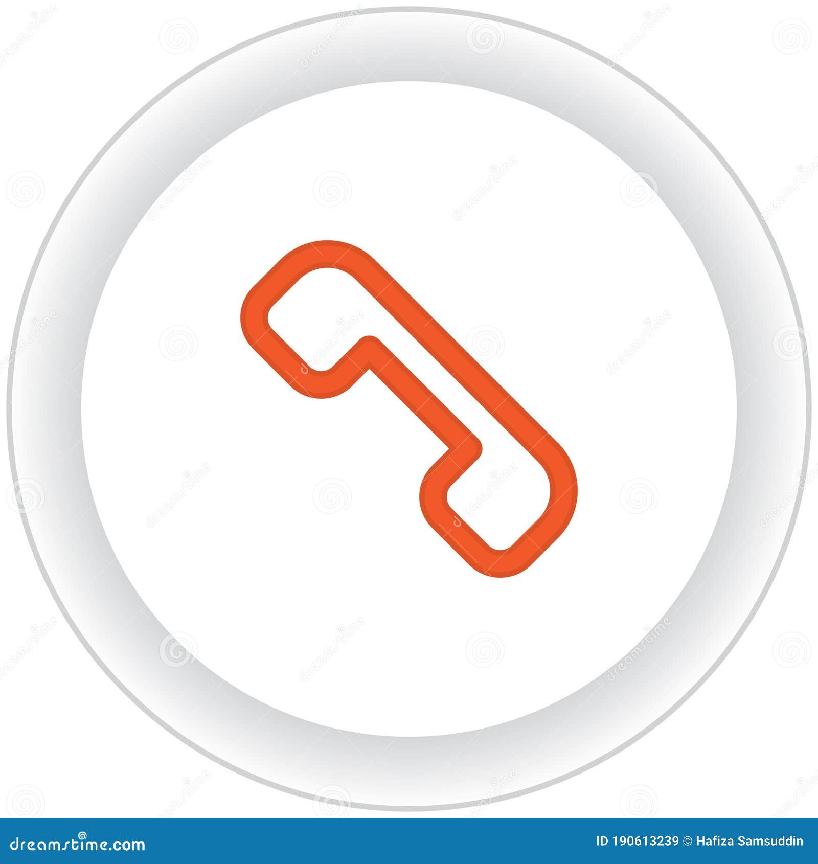 Call Button. Vector Illustration Decorative Design Stock Vector ...