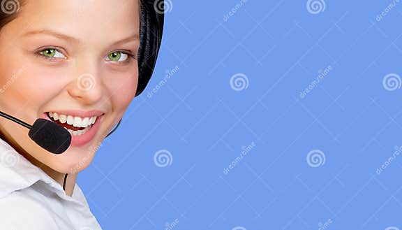 CALL CENTER stock photo. Image of communicate, beautiful - 1279082