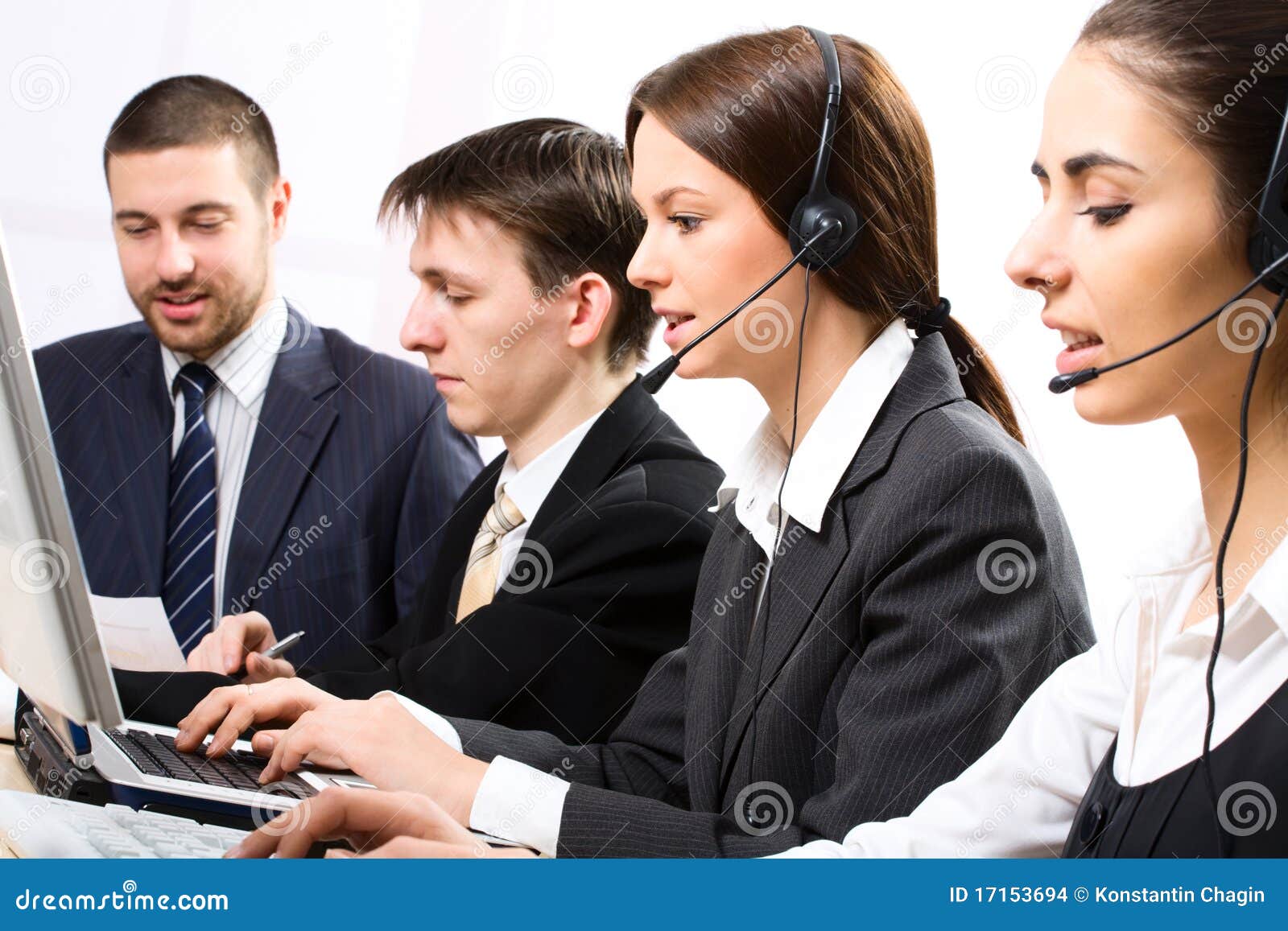 Call center stock photo. Image of interaction, discussion - 17153694