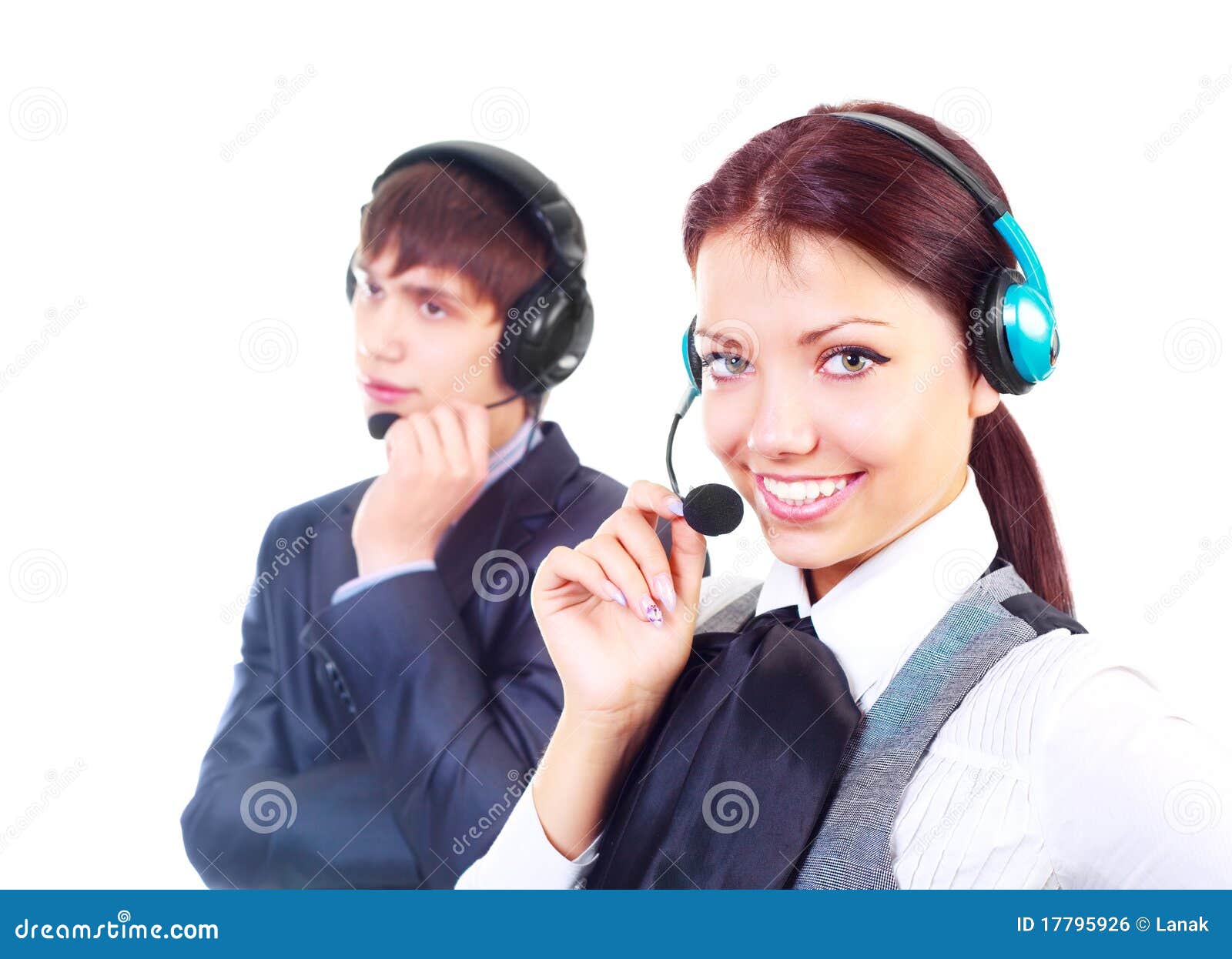 Call-center stock photo. Image of center, male, female - 17795926