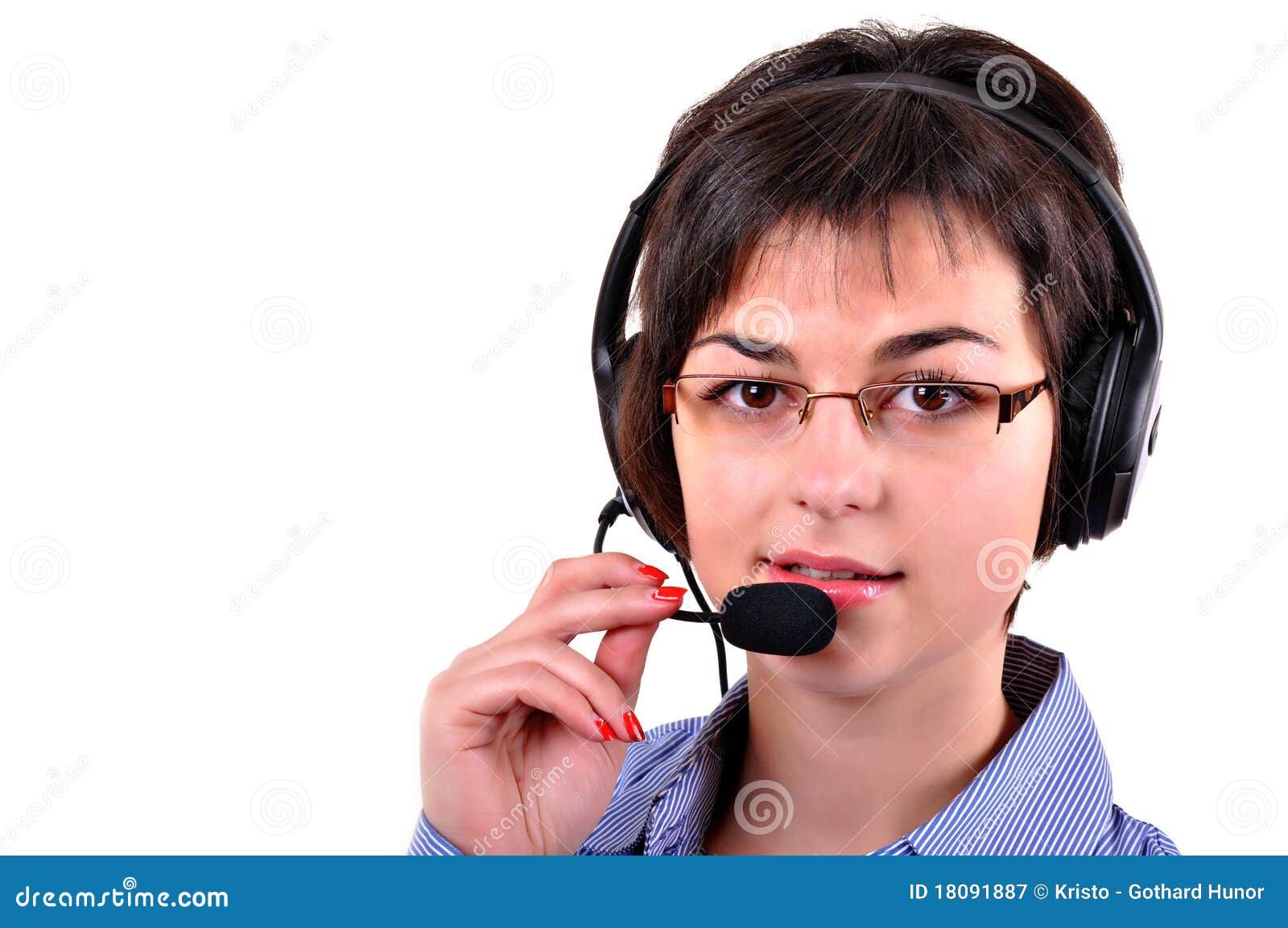 Call center stock image. Image of female, agent, business - 18091887