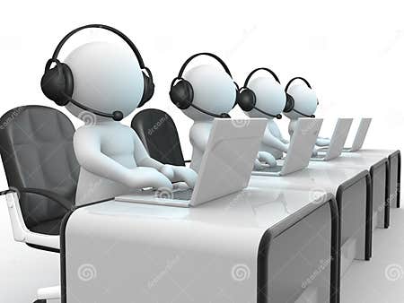 Call center stock illustration. Illustration of people - 23395260