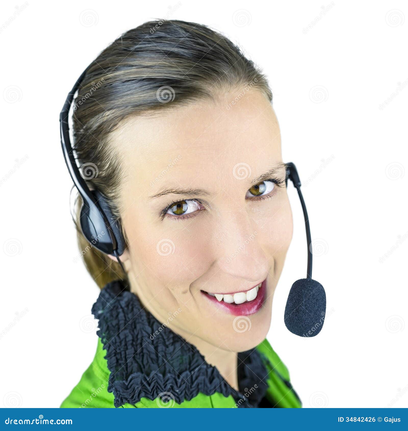 Call center agent stock photo. Image of call, isolated - 34842426