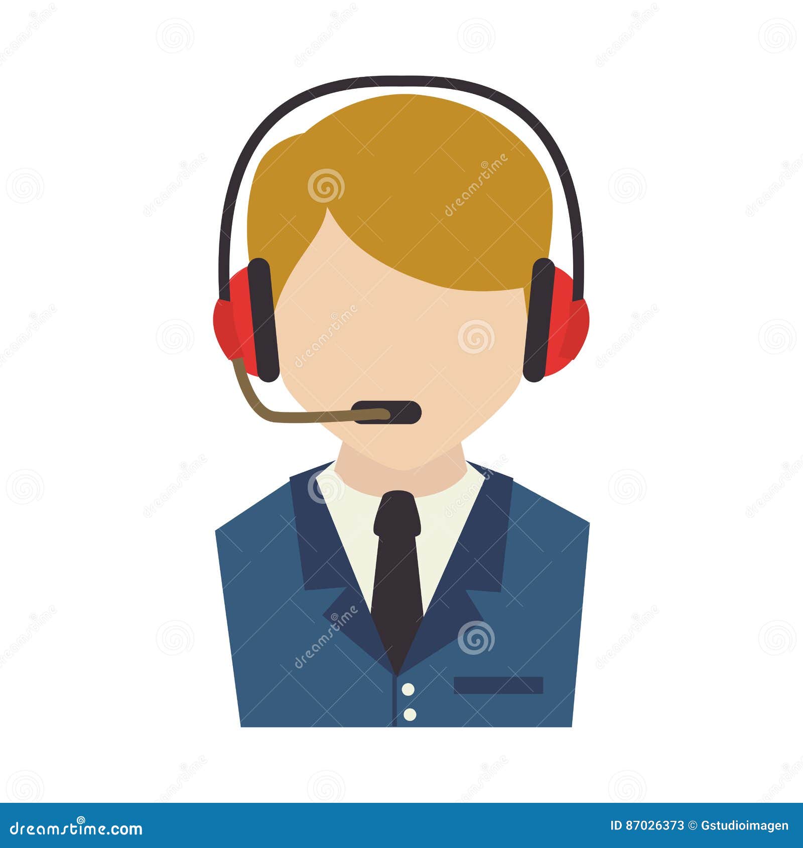 Call Center Agent Service Icon Stock Vector - Illustration of helpline ...
