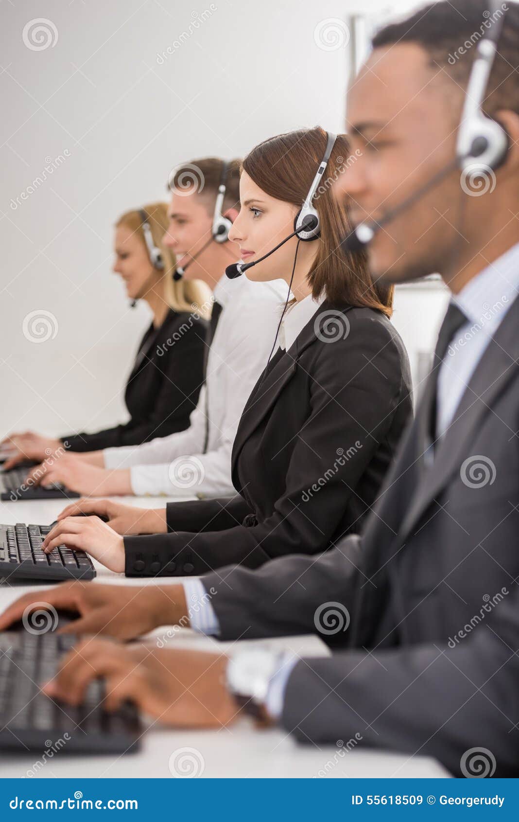 Call center stock image. Image of consultant, desk, portrait - 55618509