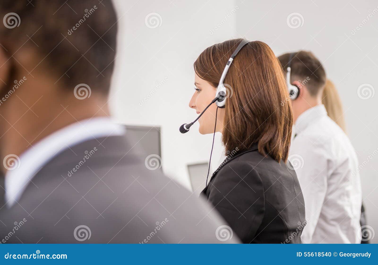 Call center stock photo. Image of center, professional - 55618540