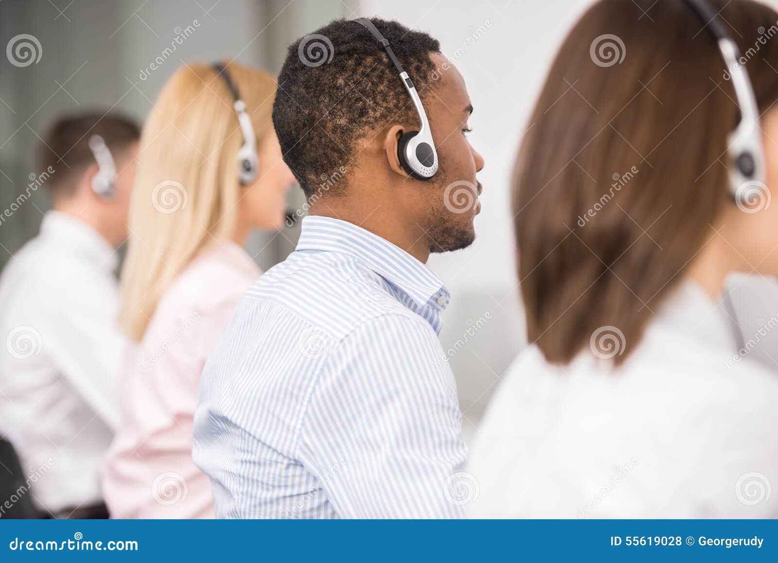 Call center stock photo. Image of headset, adult, headphones - 55619028