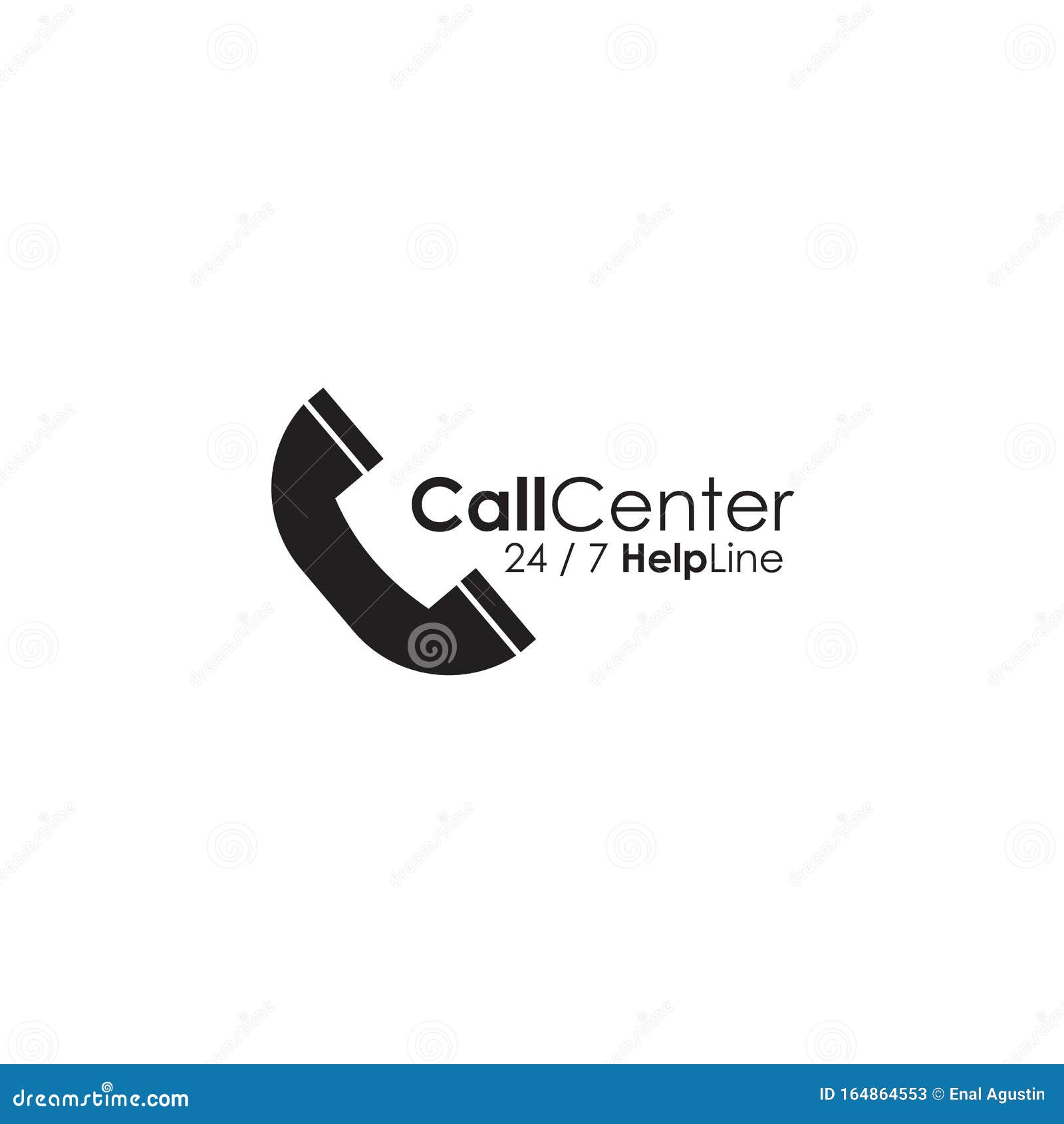 Call Center Customer Care Line Icon Logo Design Template Stock Vector ...