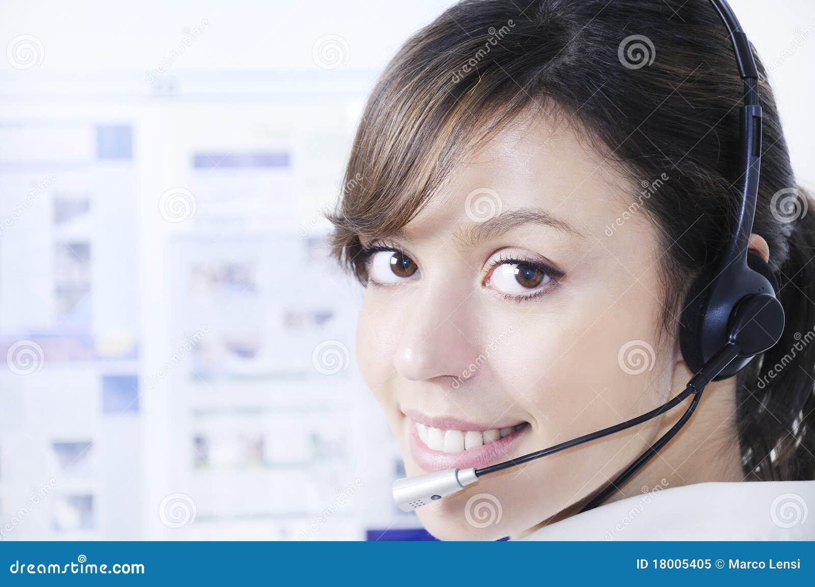 Call Center, Customer Service and Headphones Stock Image - Image of ...
