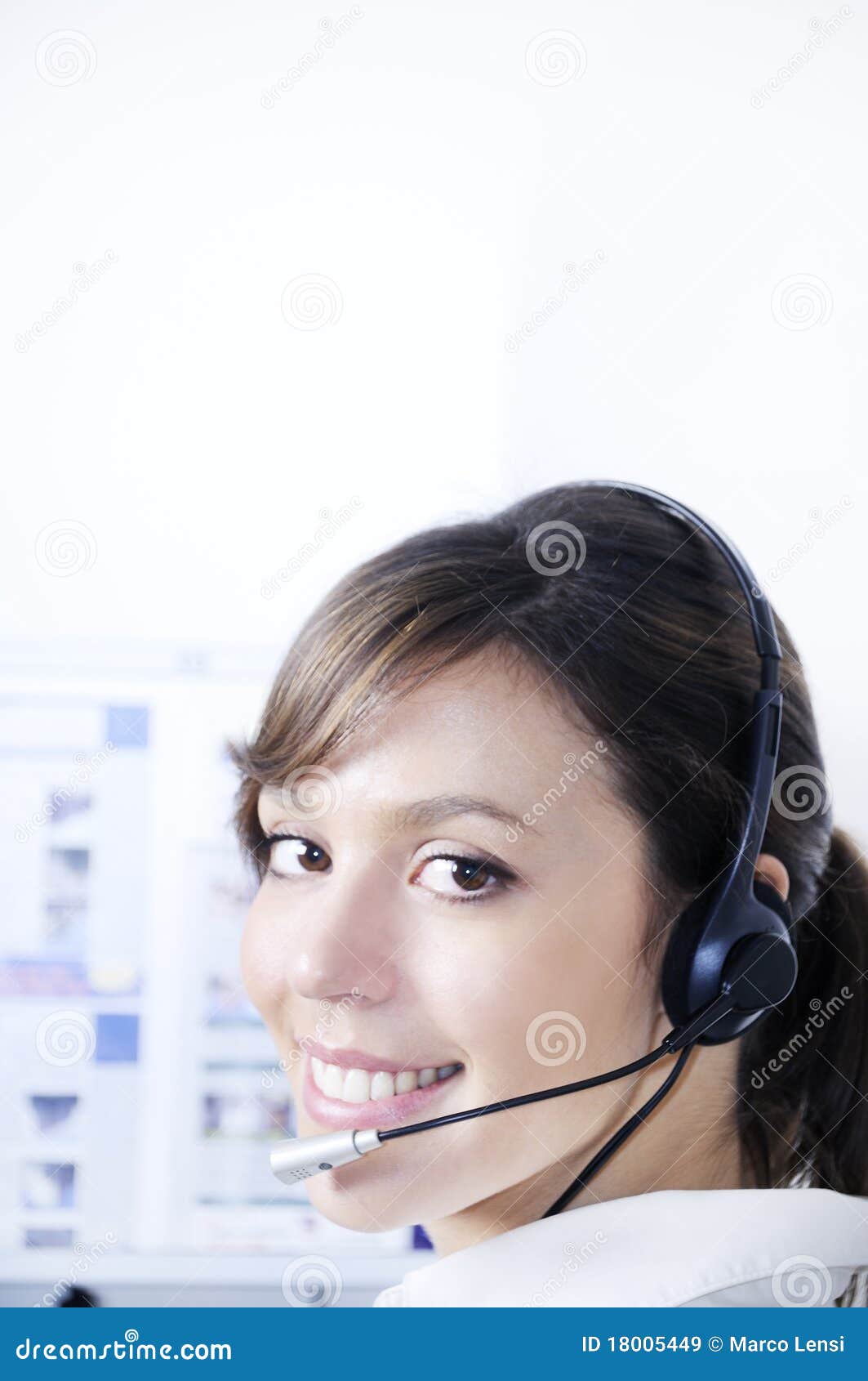 Call Center, Customer Service and Headphones Stock Image - Image of ...