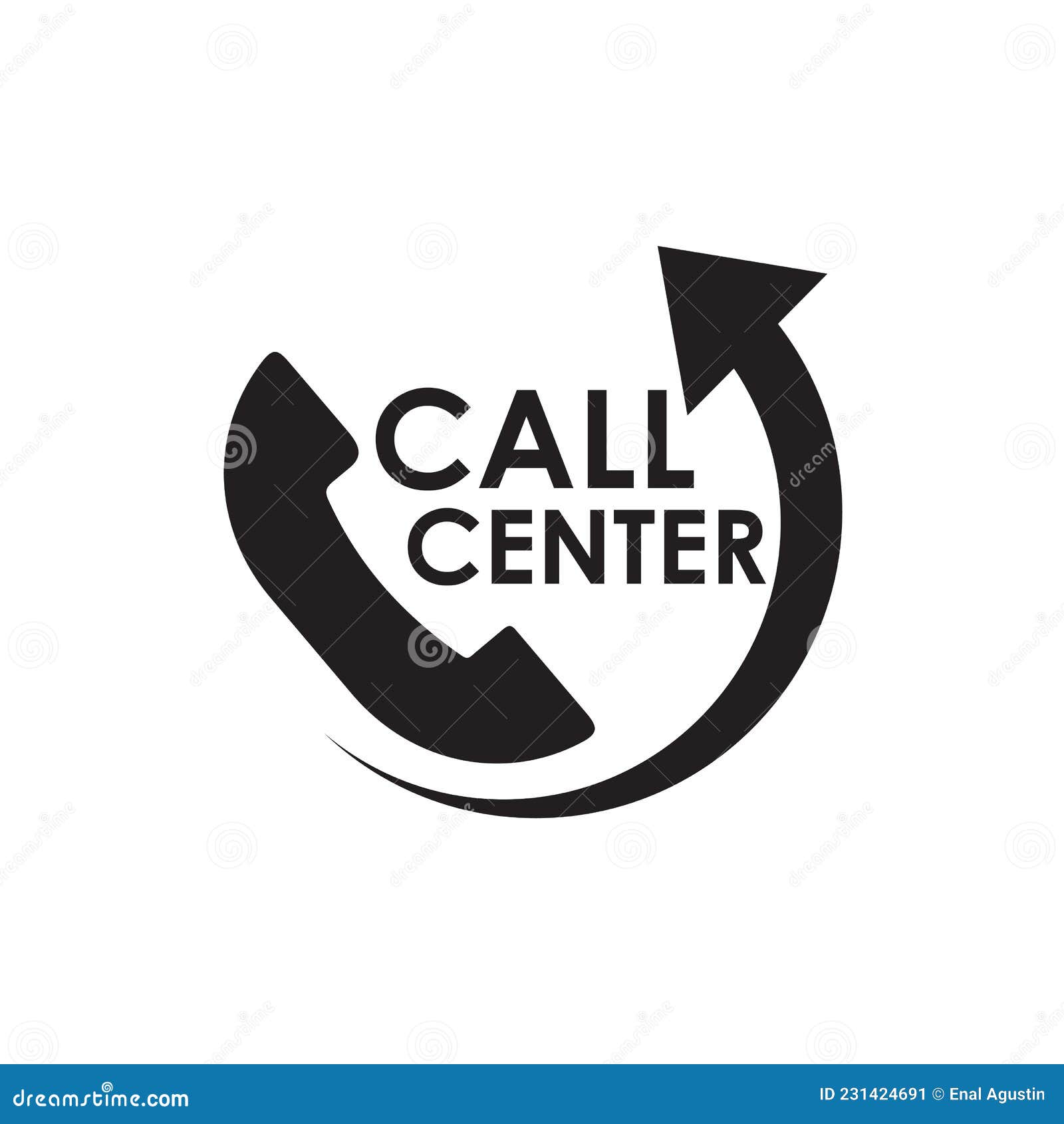 Call Center Customer Service 24 Hours in 7 Days Logo Design Stock ...