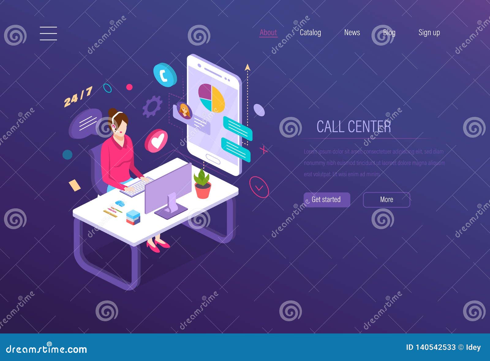 Call Center. Customer Service, Round-the-clock Technical Support, Help ...