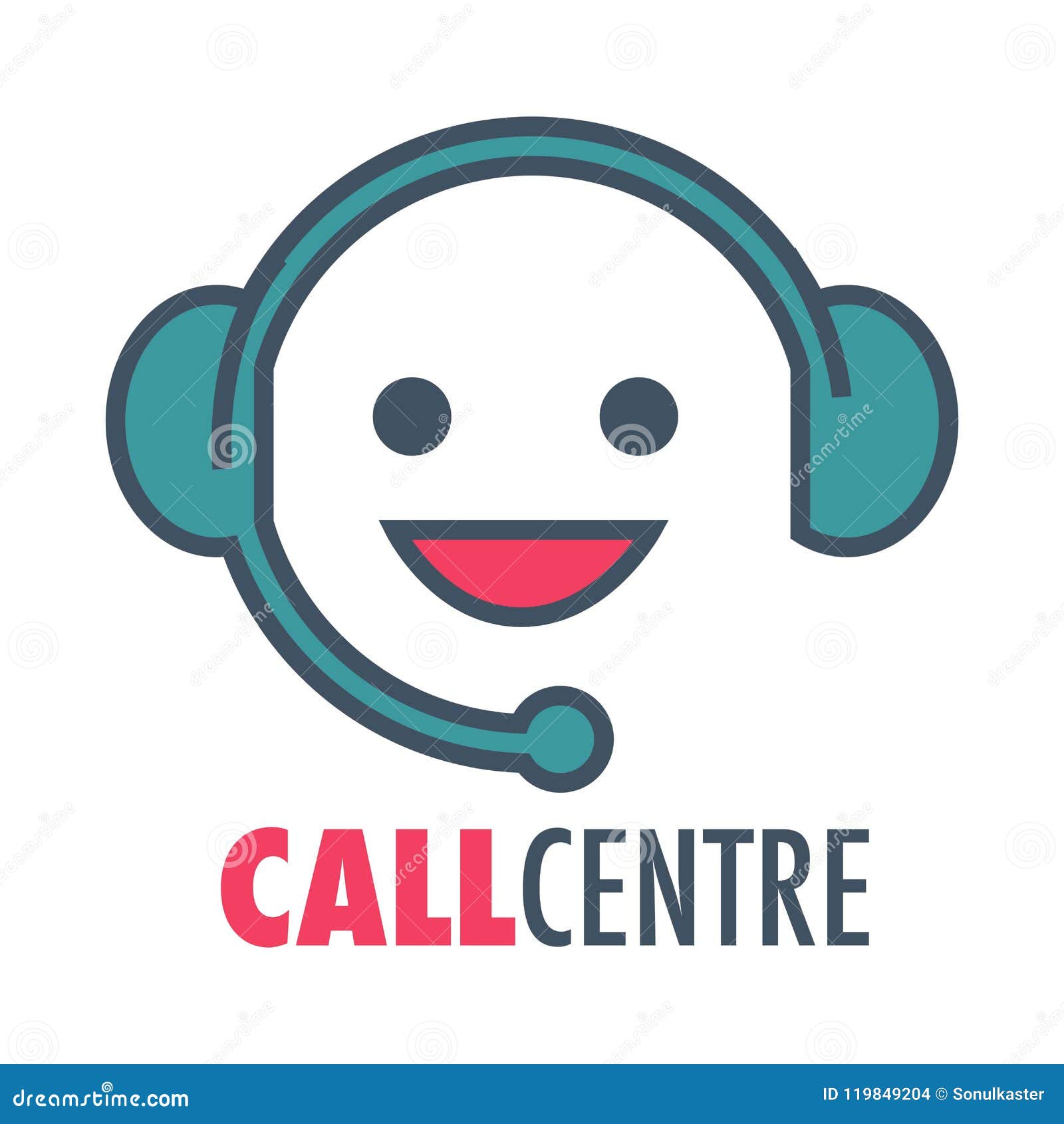 Call Center Customer Support Service Vector Icon Stock Vector ...
