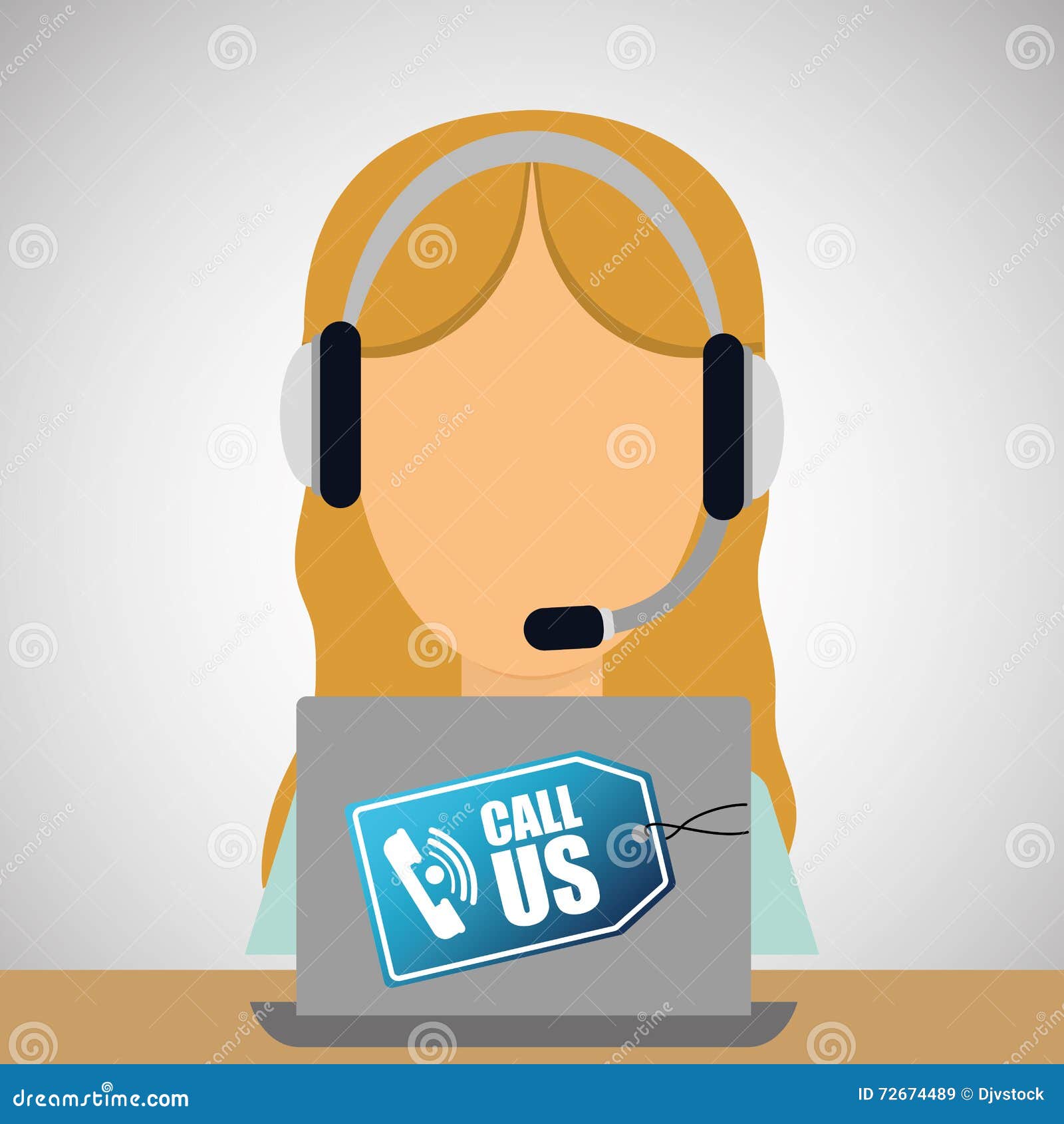 Call Center Design. Customer Service Icon. Illustration , Vector Stock ...