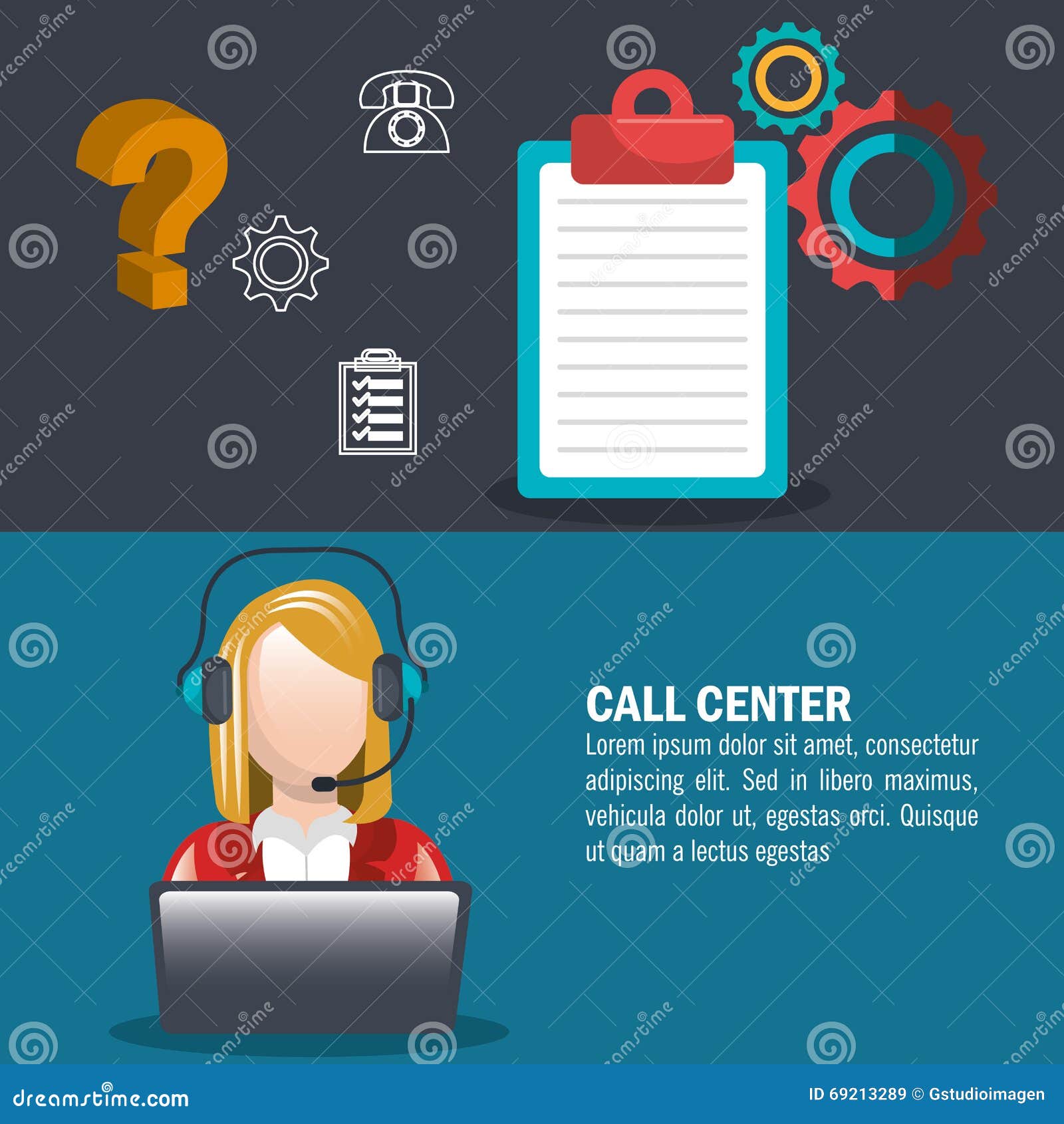 Call center design stock illustration. Illustration of assistance ...