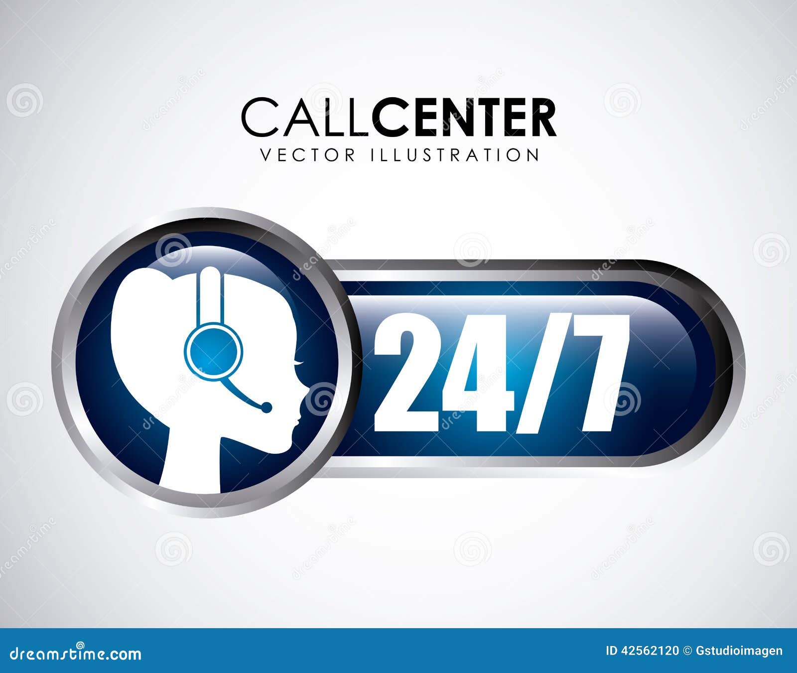 Call center design stock vector. Illustration of communication - 42562120