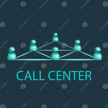 Call Center Emblem, Custumer Service Support Logo Design Stock Vector ...