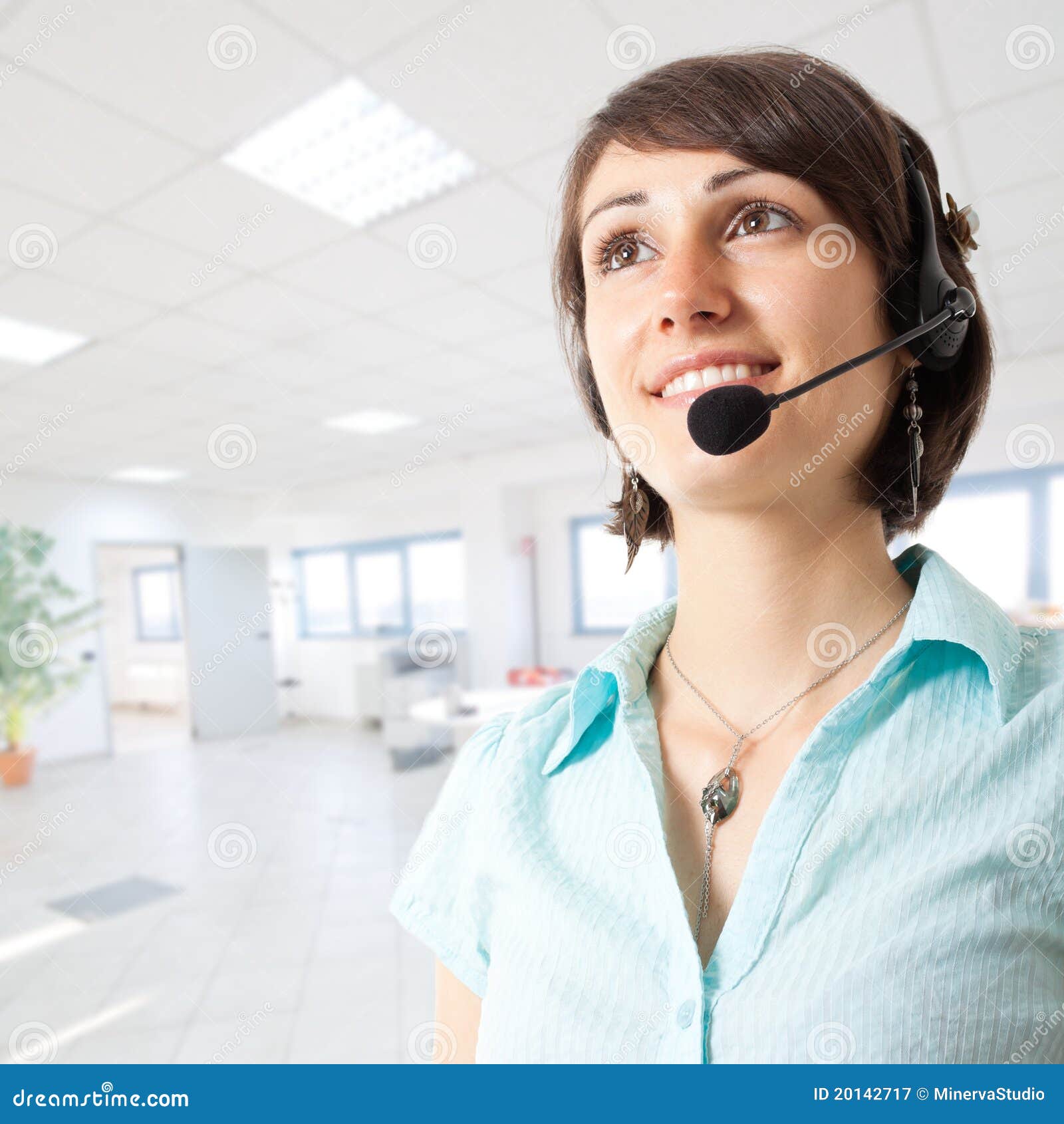 Call center employee stock image. Image of person, office - 20142717