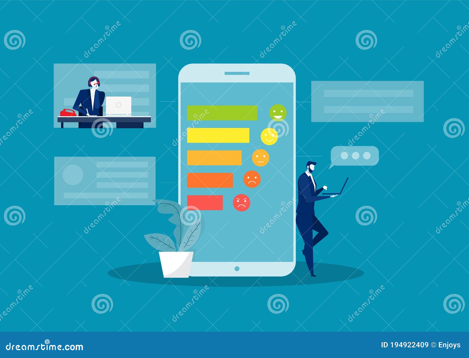 Call Center Feedback Assistance for Customers Service in Internet or ...