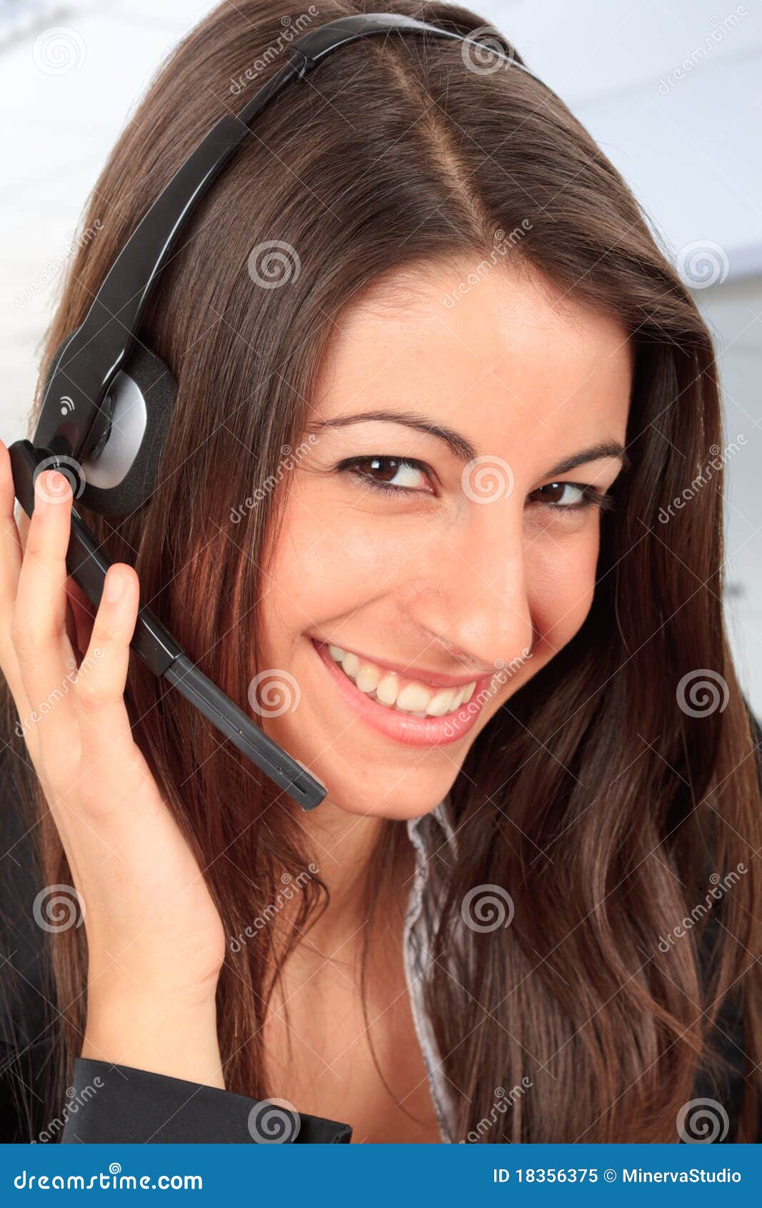 Call Center Female Operator Stock Image - Image of people, beautiful ...