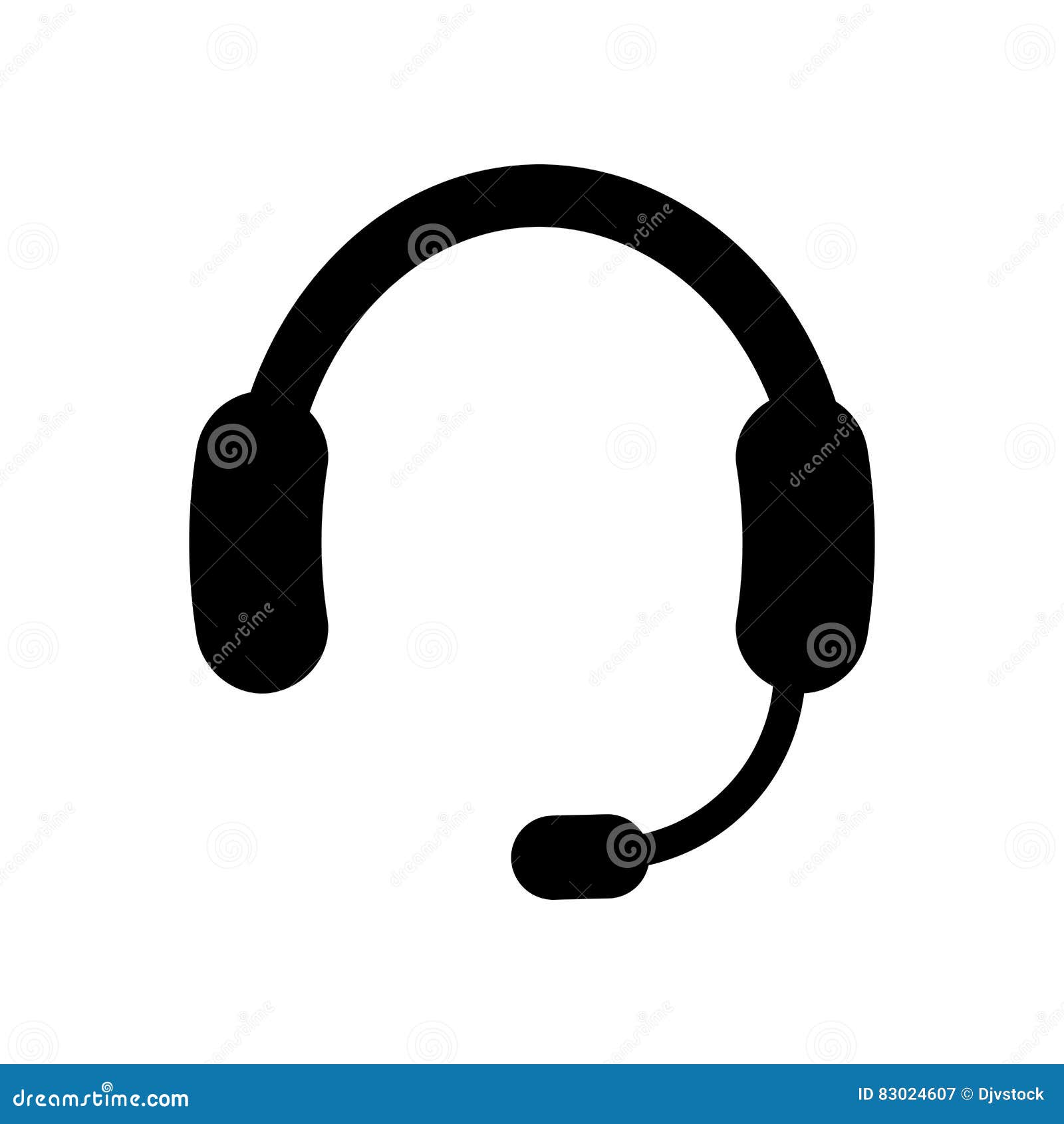Call center headset device stock illustration. Illustration of business ...