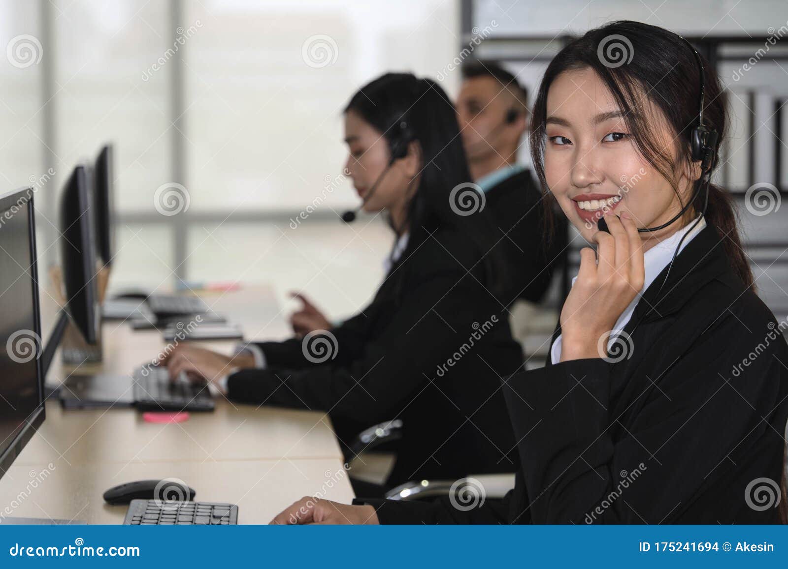 Call Center and Help Desk Support Agent in Operation at Online Customer ...