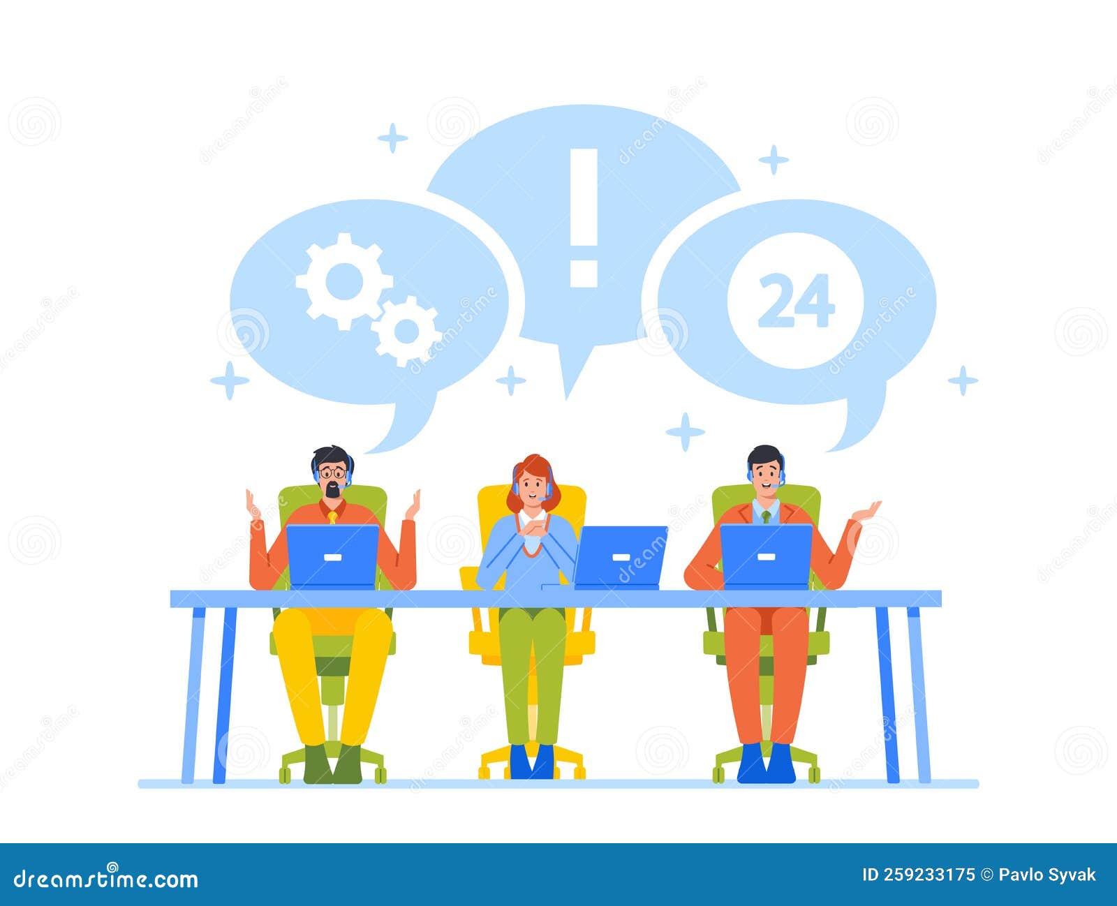 Call Center Hotline, Operator and Client Communication, Specialist ...