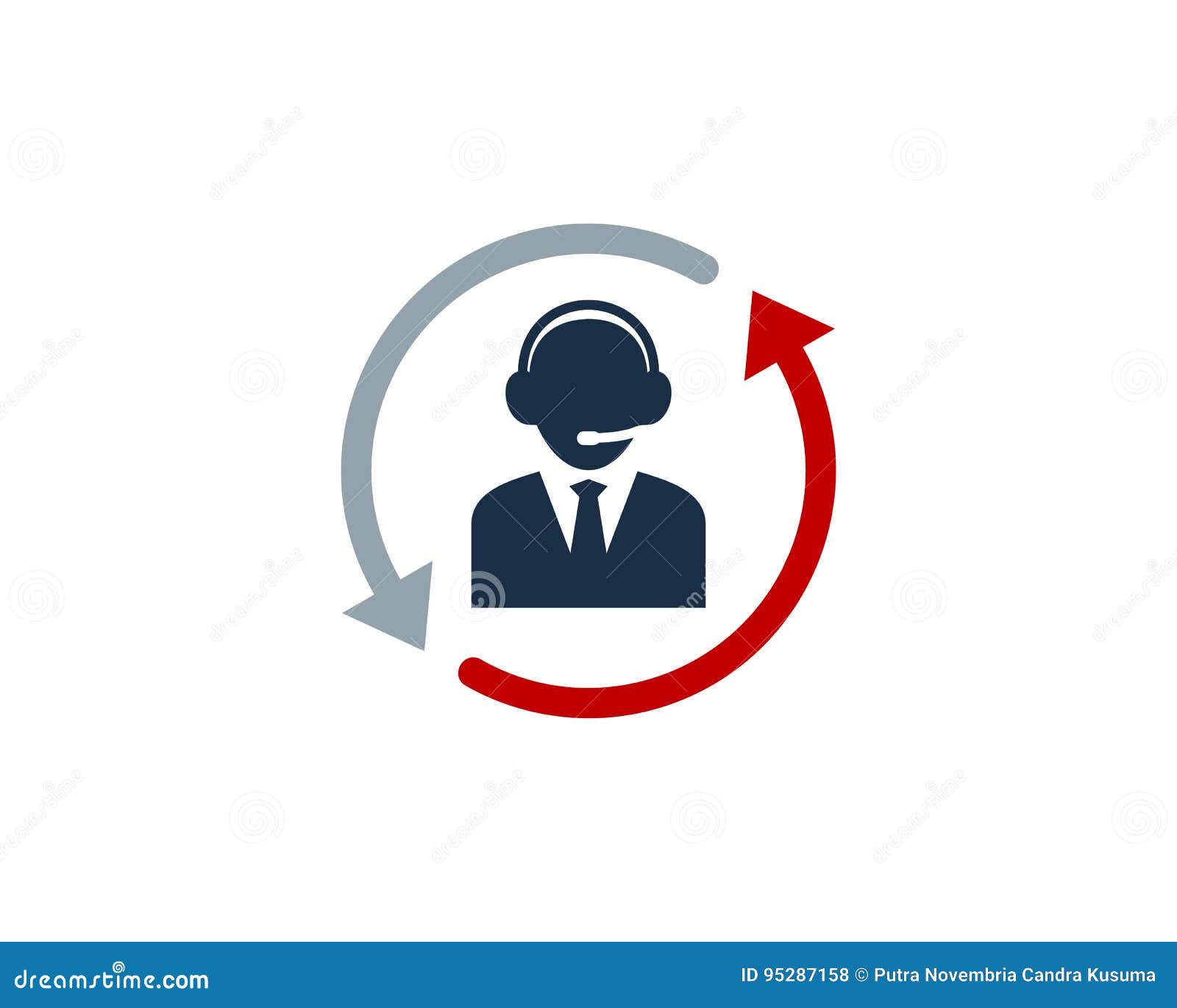 Call Center Icon Logo Design Element Stock Vector - Illustration of ...