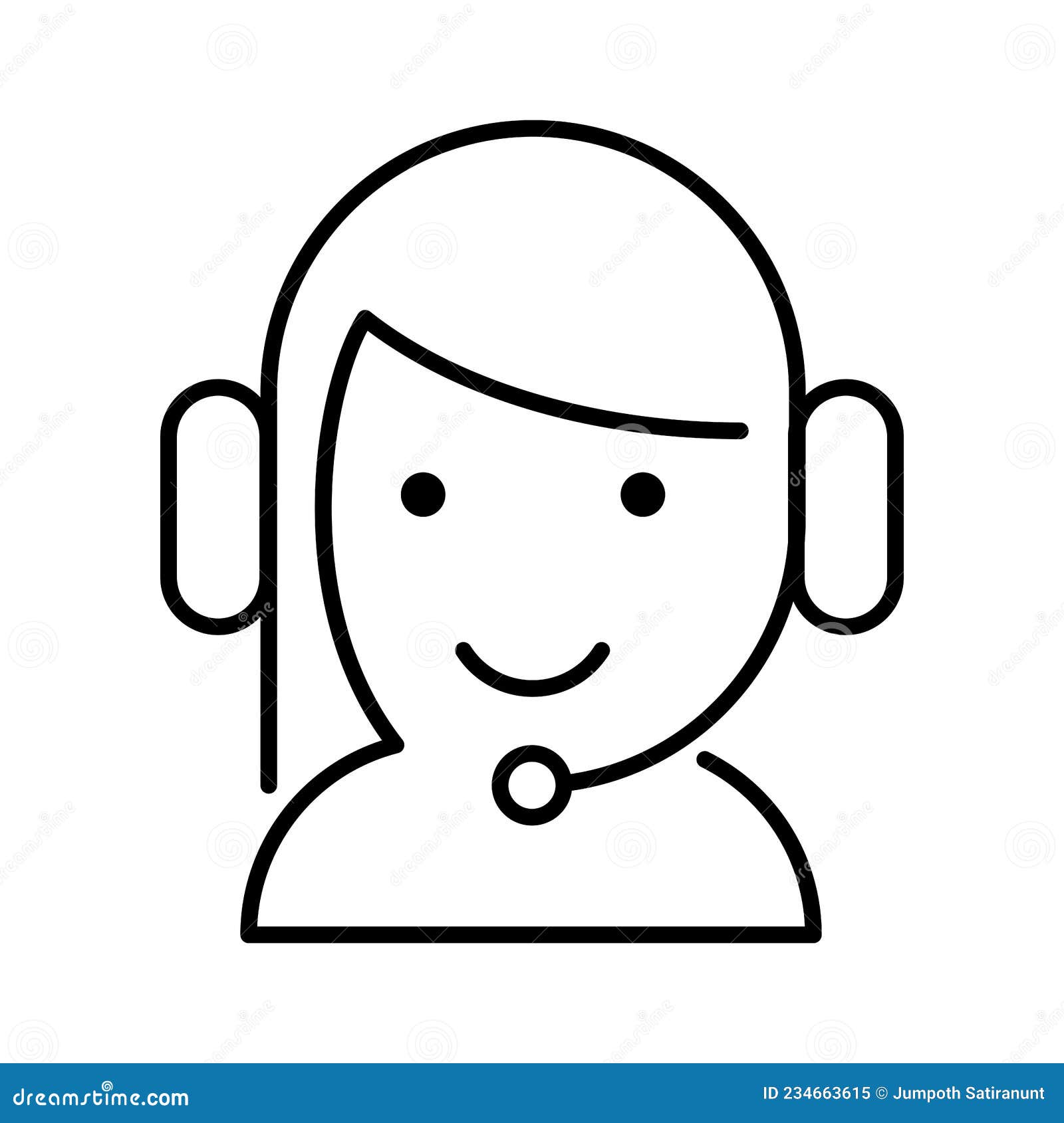 Call Center Icon Sign, Operator Customer Support Symbol, Help Center ...