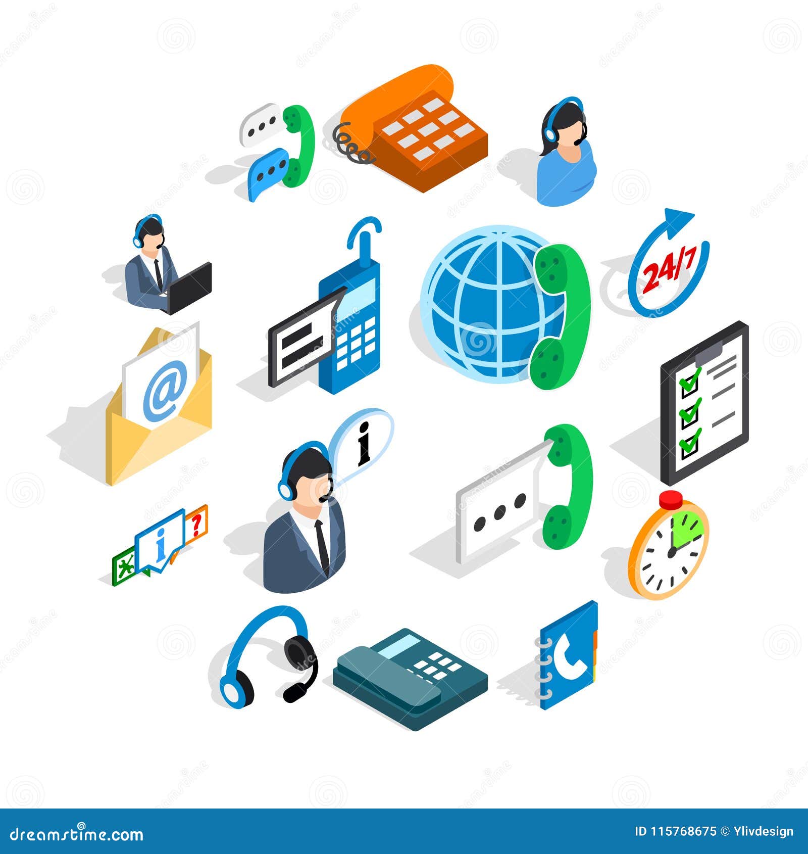 Call Center Icons Set, Isometric 3d Style Stock Vector - Illustration ... Call Center Icons Set, Isometric 3d Style Stock Vector - Illustration ...