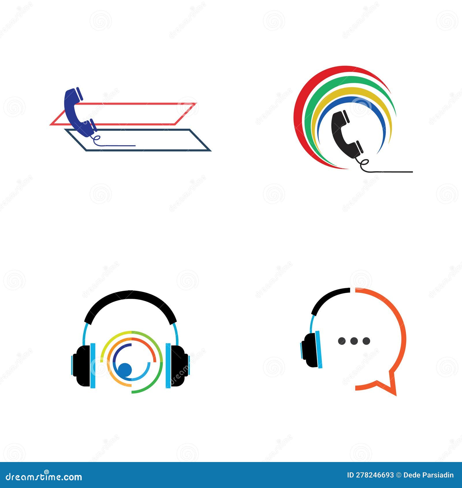 Call Center Logo Vector Illustration Design Template Stock Vector ...
