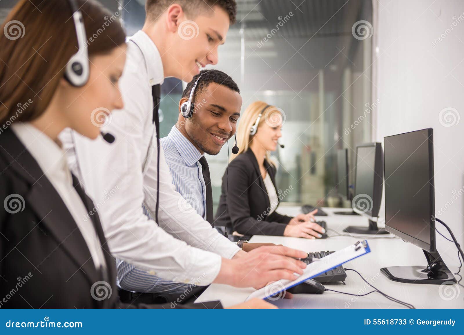 Call center stock image. Image of headset, assistance - 55618733