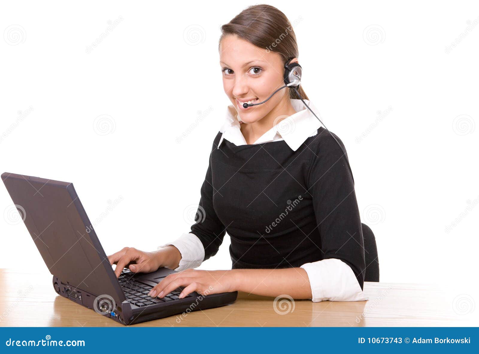 Call center operator stock image. Image of fresh, center - 10673743