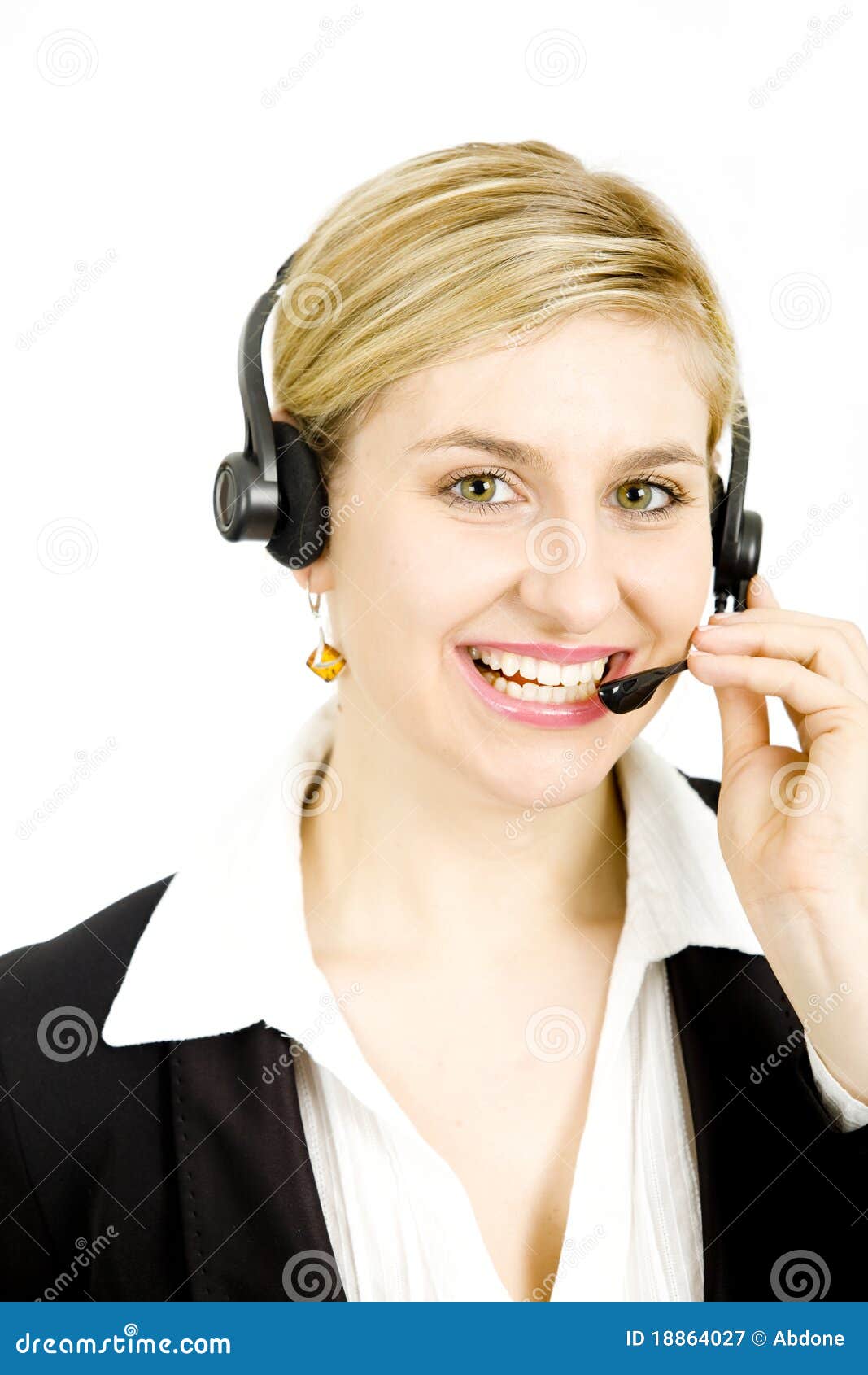 Call Center operator stock image. Image of international - 18864027