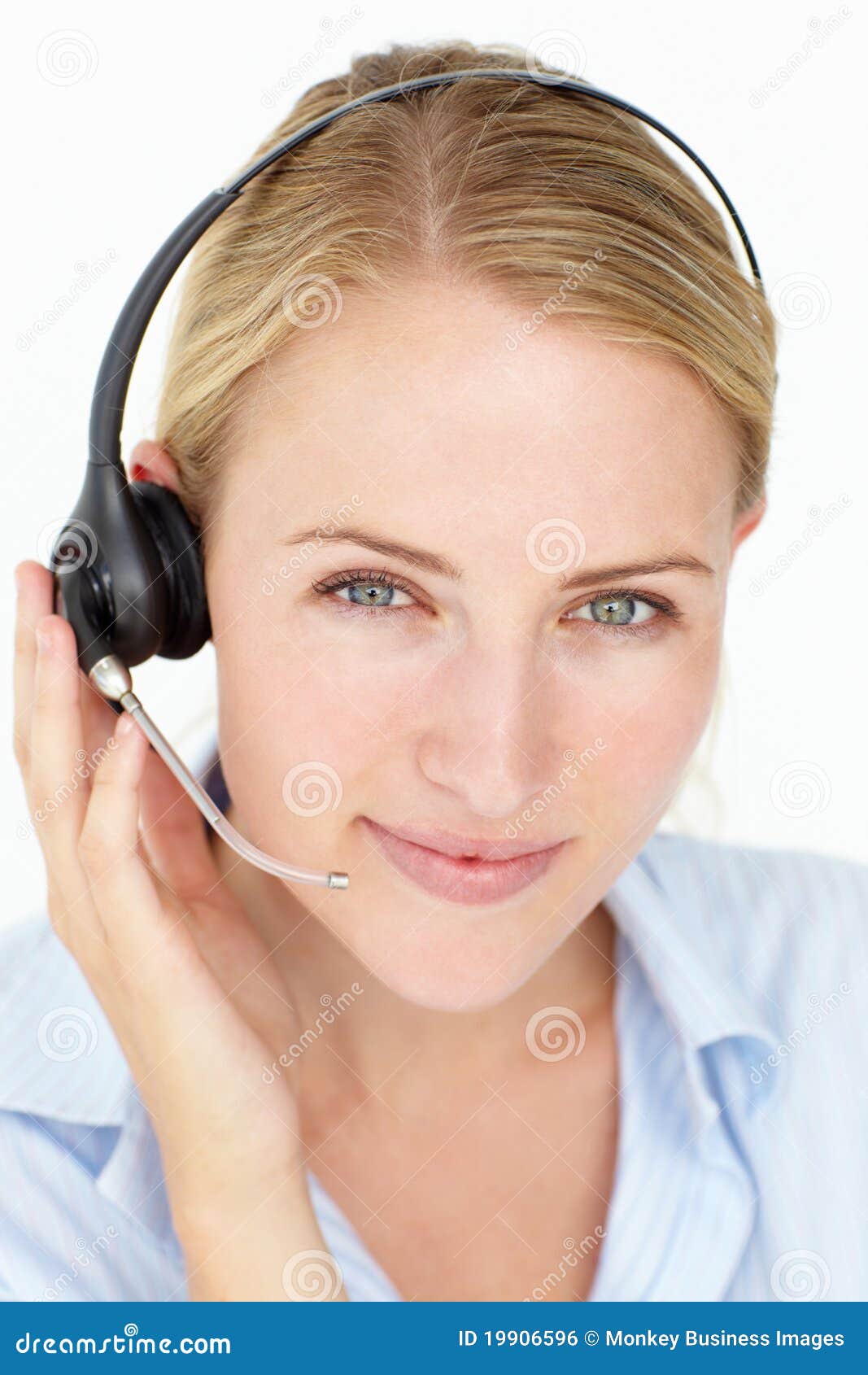 Call center operator stock photo. Image of listening - 19906596