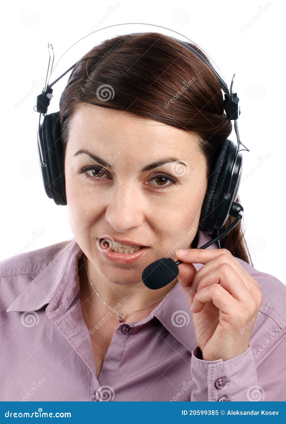 Call center operator stock image. Image of businesswoman - 20599385