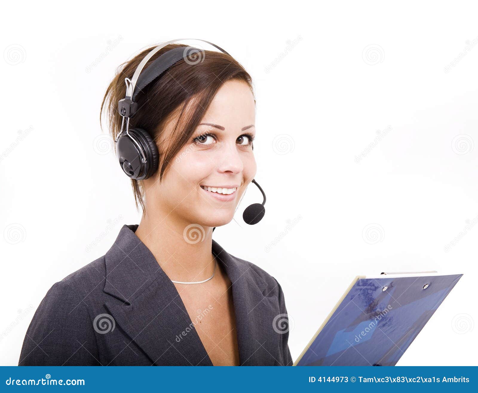 Call center operator stock image. Image of negotiation - 4144973