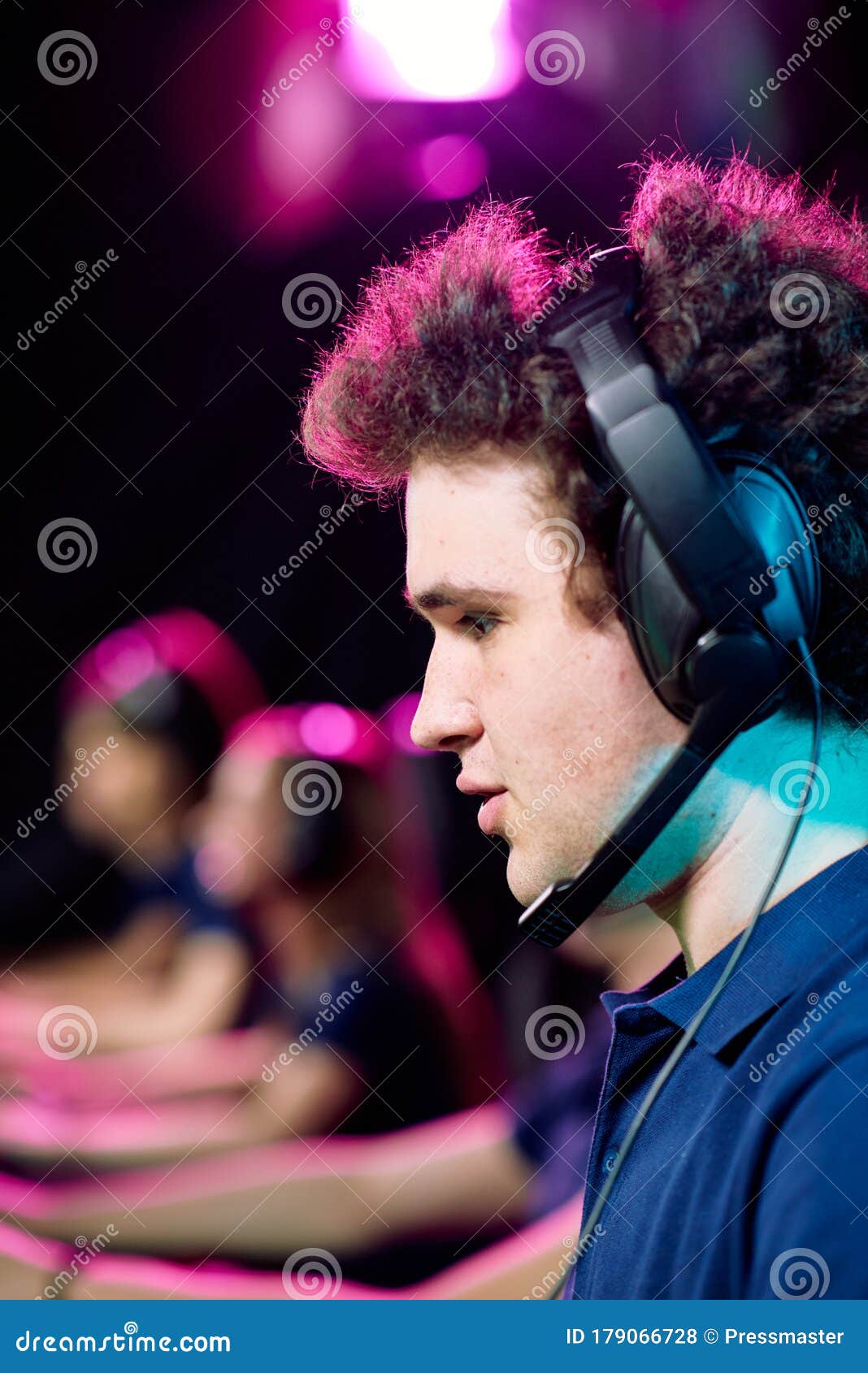 Call Center Operator Answering Question Stock Photo - Image of gameplay ...