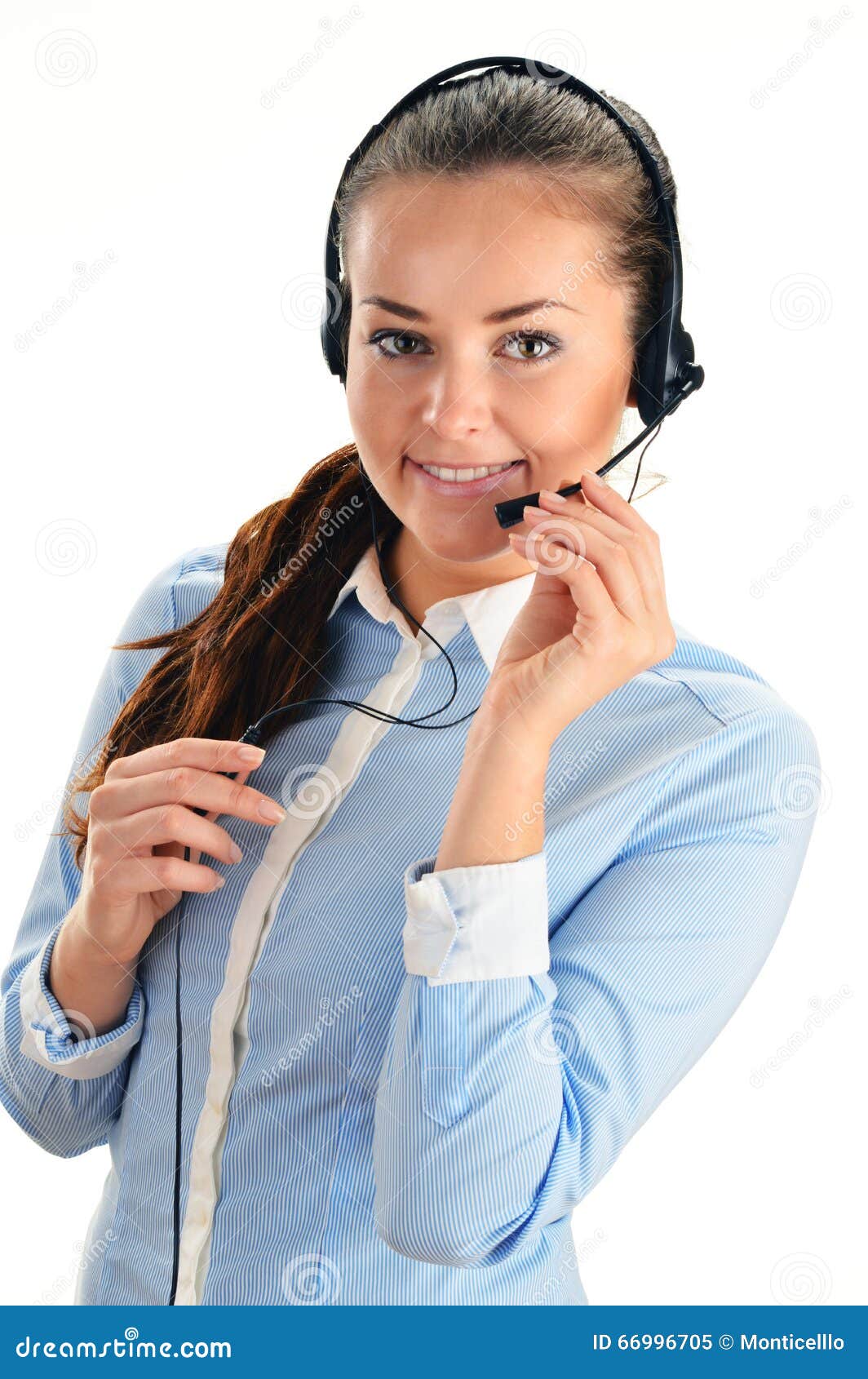 Call Center Operator. Customer Support Stock Image - Image of desk ...
