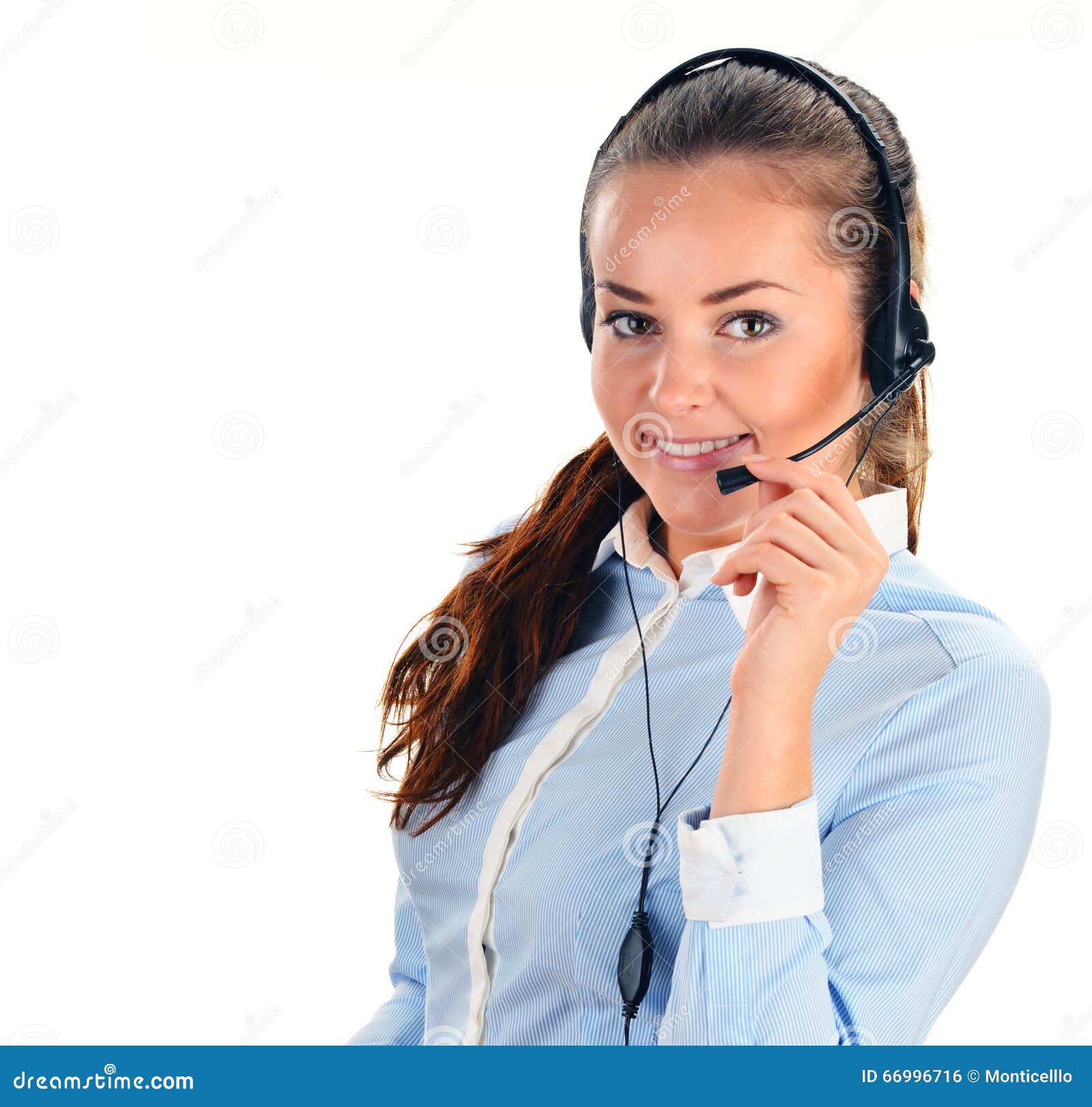 Call Center Operator. Customer Support Stock Photo - Image of help ...
