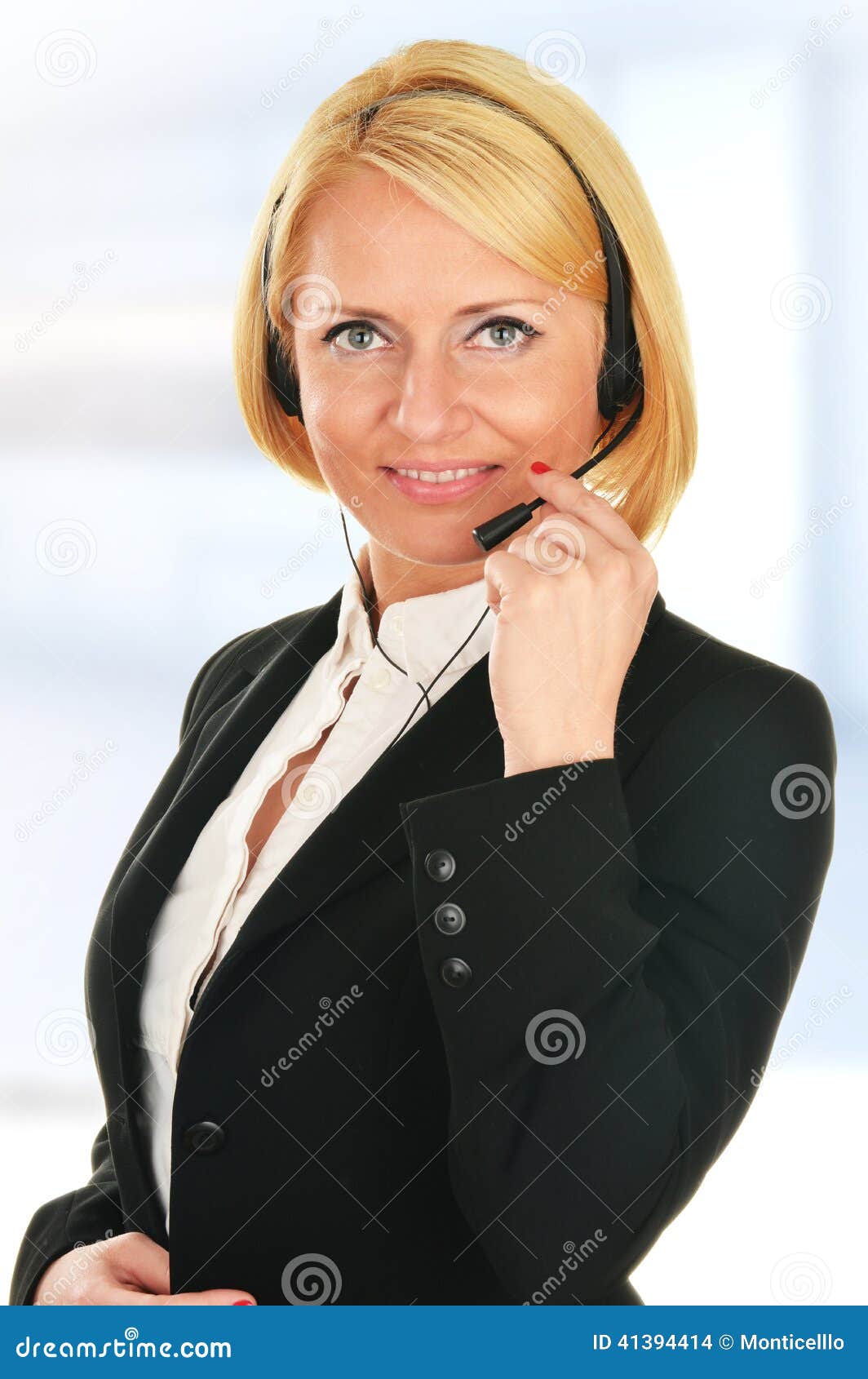 Call Center Operator. Customer Support Stock Photo - Image of secretary ...