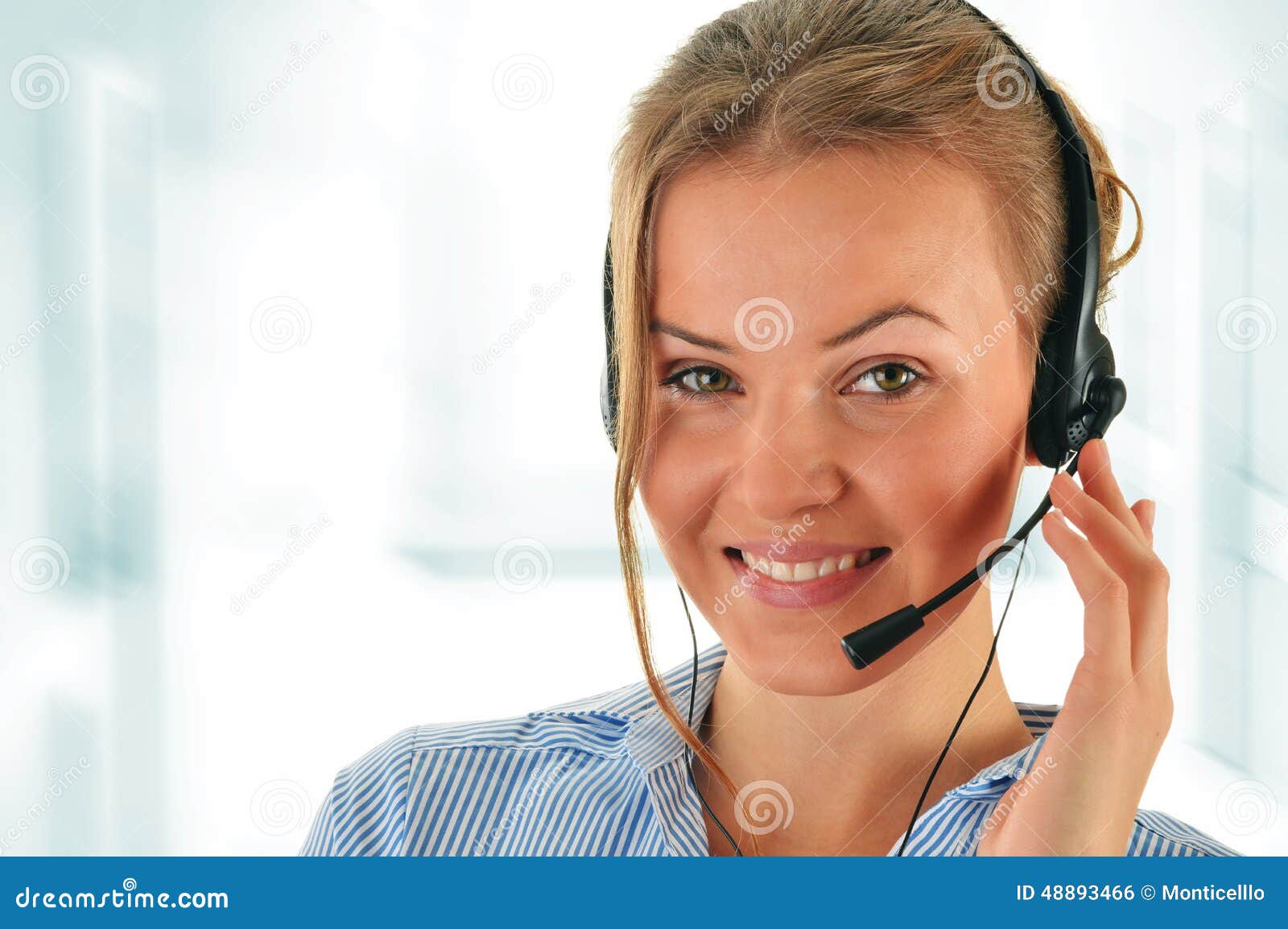 Call Center Operator. Customer Support Stock Photo - Image of helpdesk ...