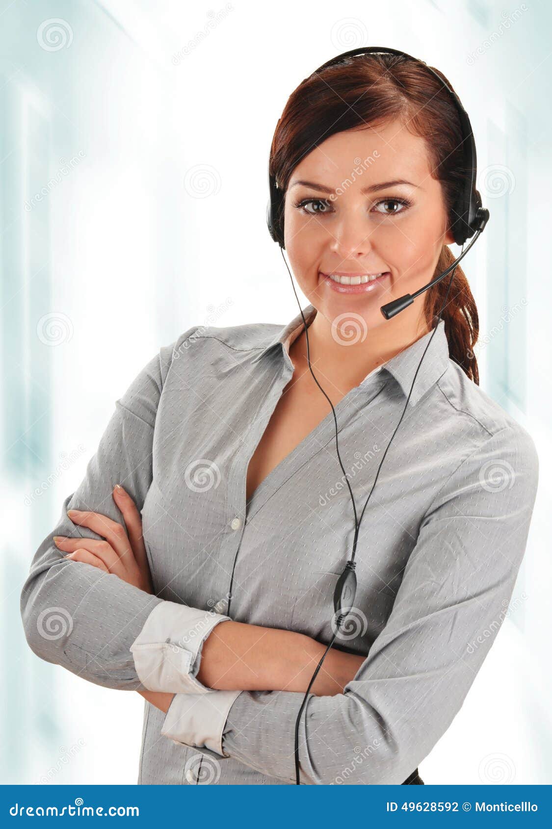Call Center Operator. Customer Support Stock Photo - Image of center ...