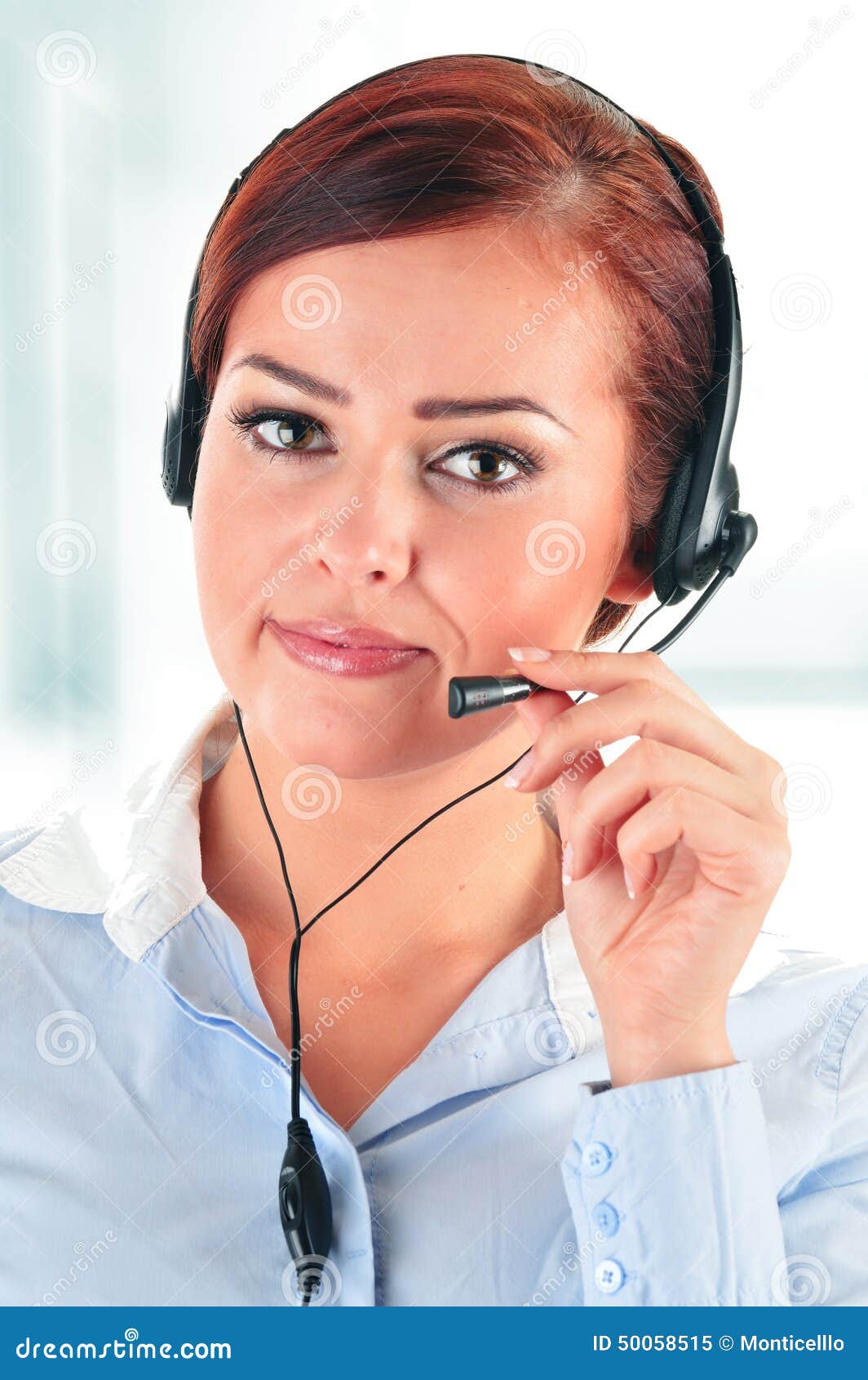 Call Center Operator. Customer Support Stock Image - Image of ...
