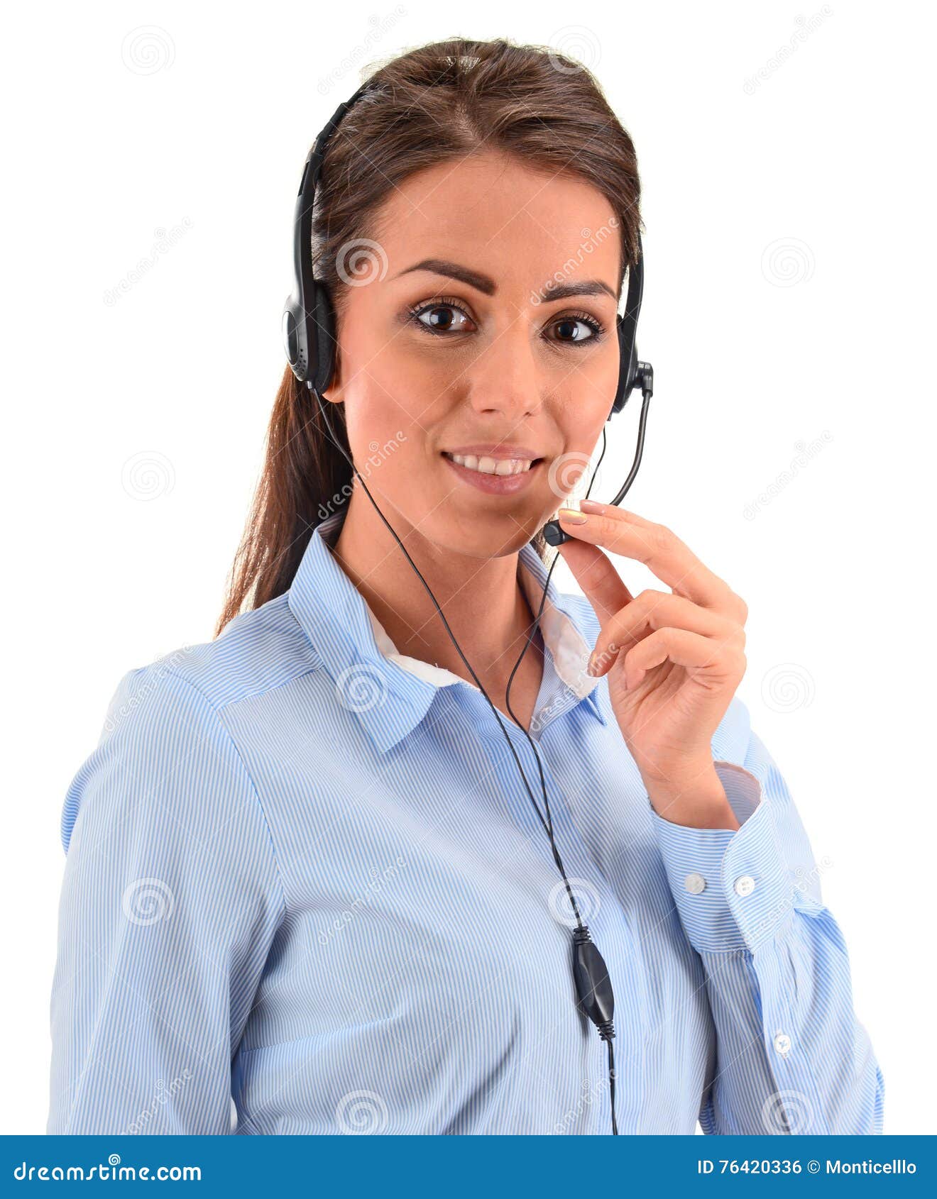 Call Center Operator. Customer Support Stock Photo - Image of helpdesk ...
