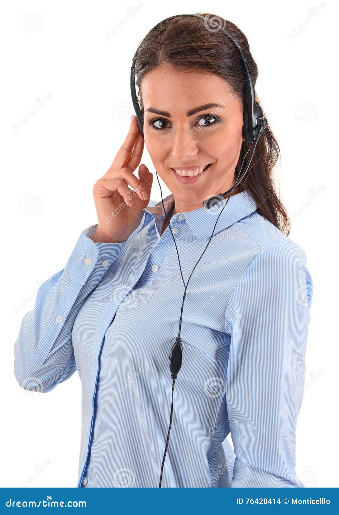 Call Center Operator. Customer Support Stock Photo - Image of ...