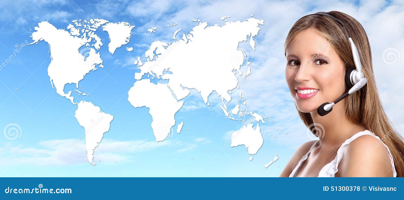 International Contact Us Concept, Businessman With Mobile Phone ...