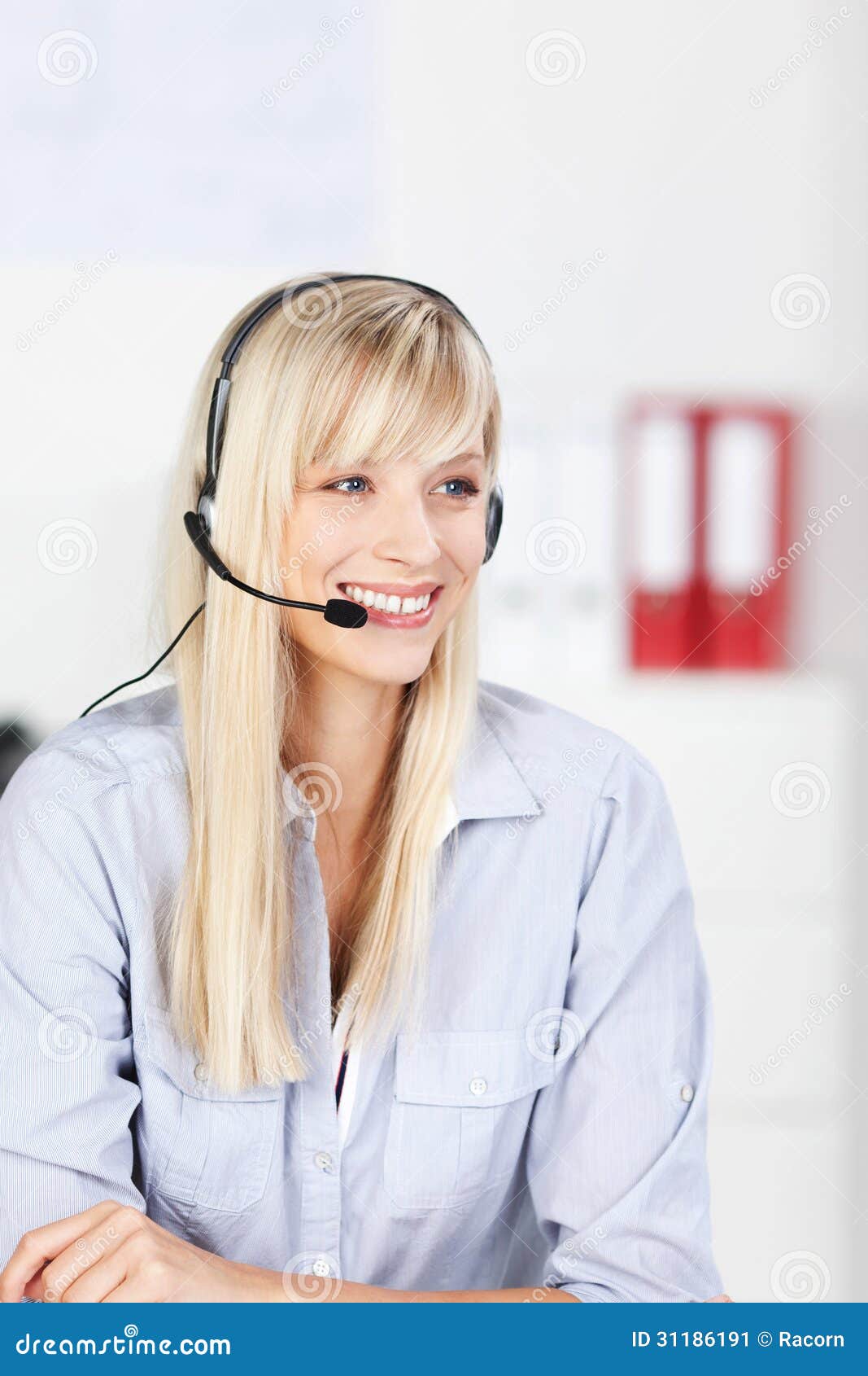 Call center operator stock image. Image of happy, company - 31186191